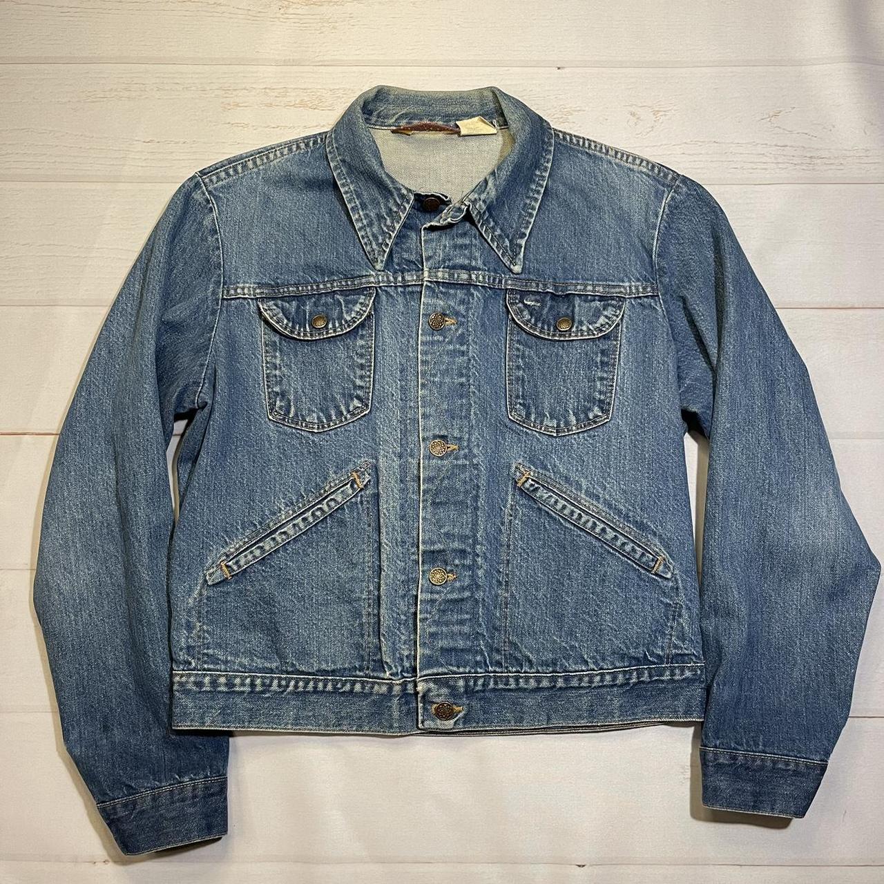 Vintage 1970s Denim Jacket Great 70s collar. Fits... | Depop