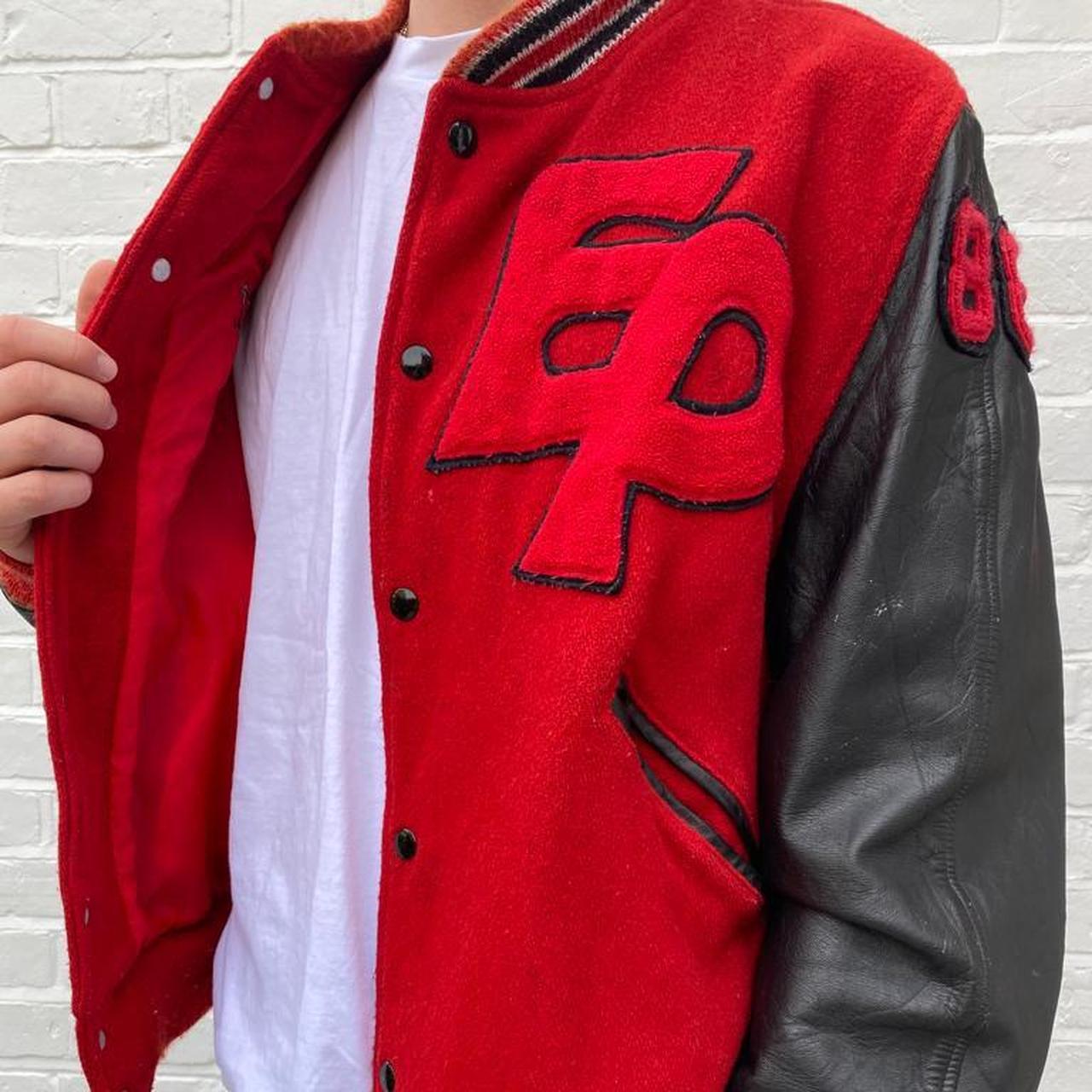 Men's Red and Black Jacket | Depop
