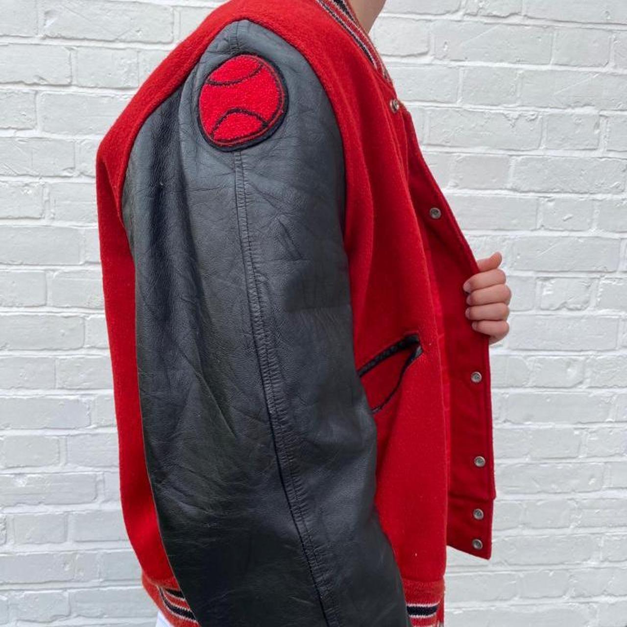 Men's Red and Black Jacket | Depop
