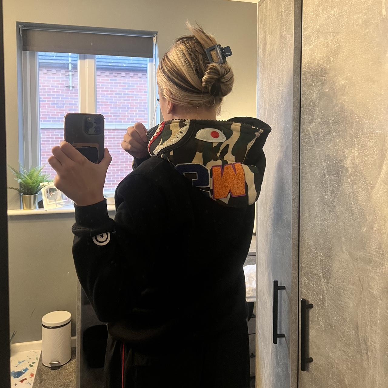 Bape zip up hoodie Size Small Worn a few times -... - Depop