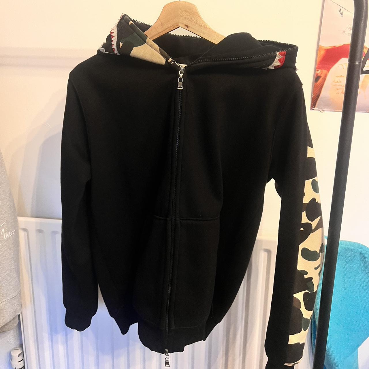 Bape zip up hoodie Size Small Worn a few times -... - Depop