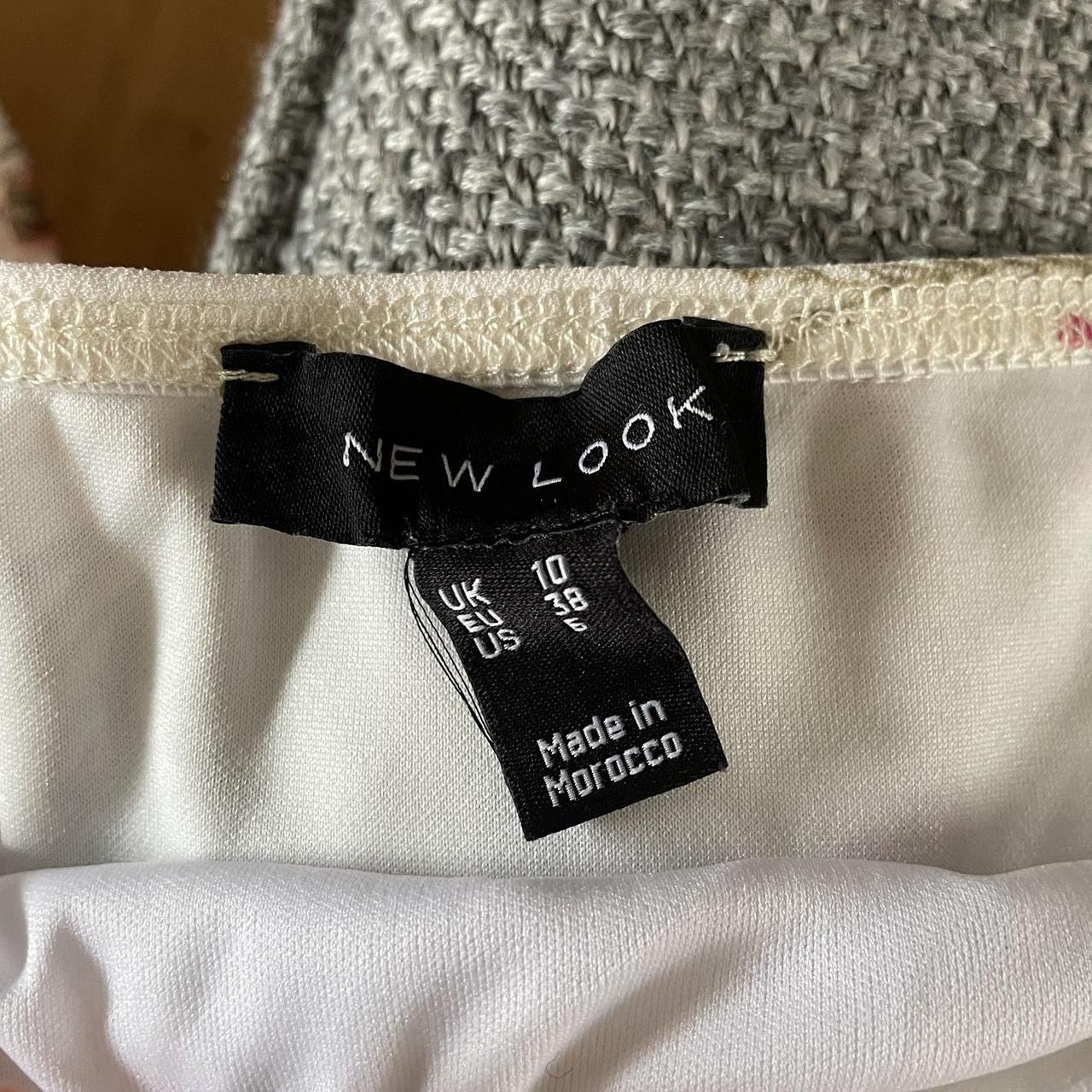 New Look Women's White and Pink Jumpsuit | Depop