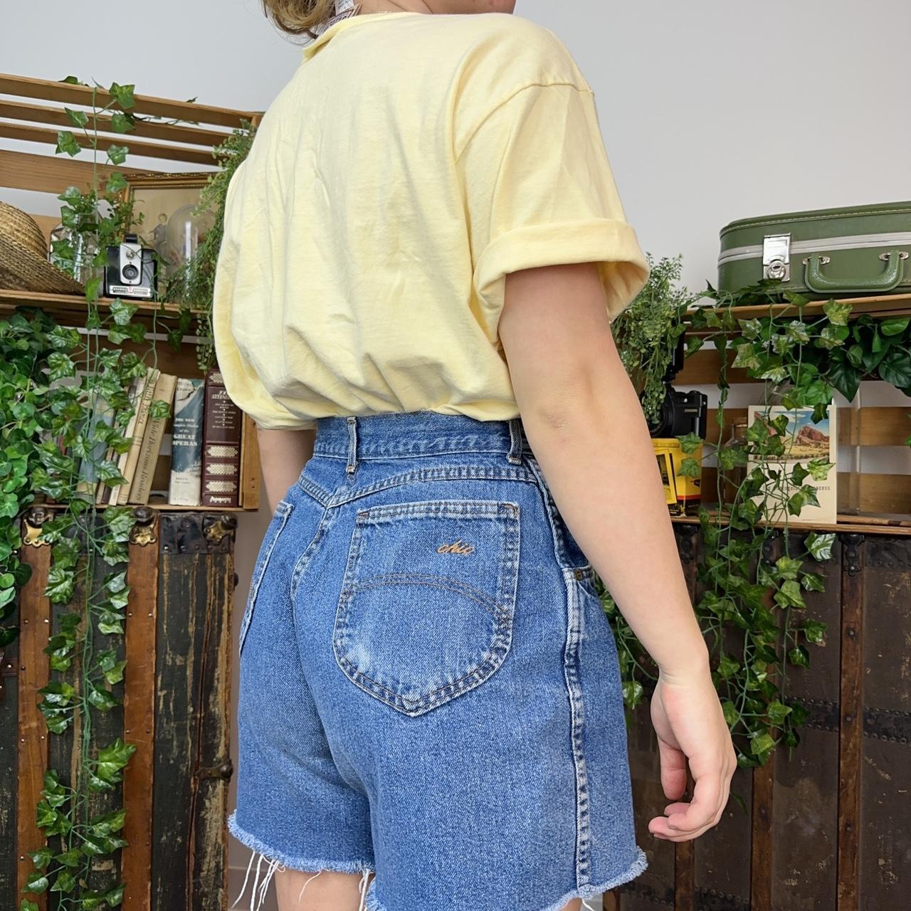 Vintage pastel yellow 90s cottagecore short sleeve... - Depop