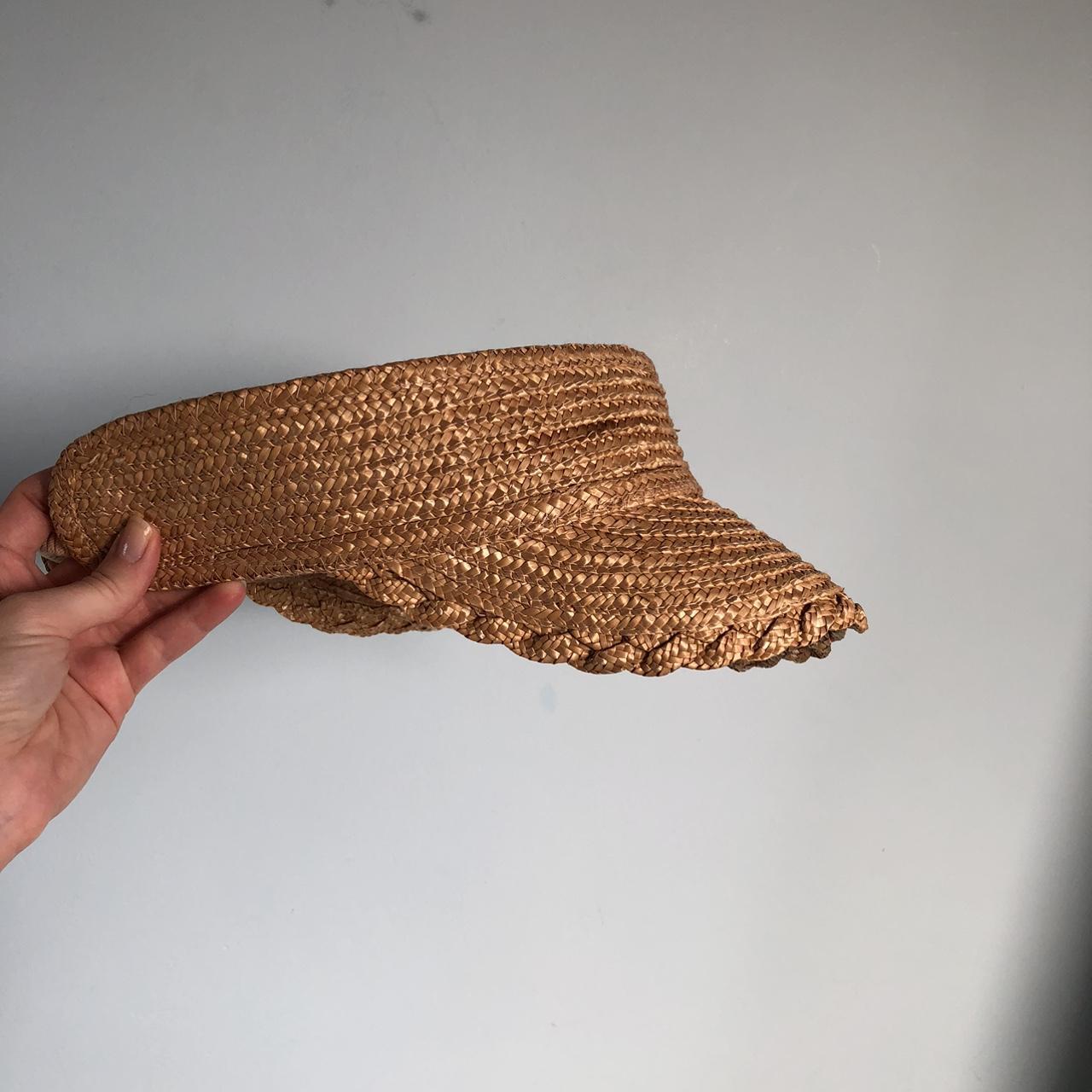 cute whicker viser cap from M&S one size ideal to... - Depop