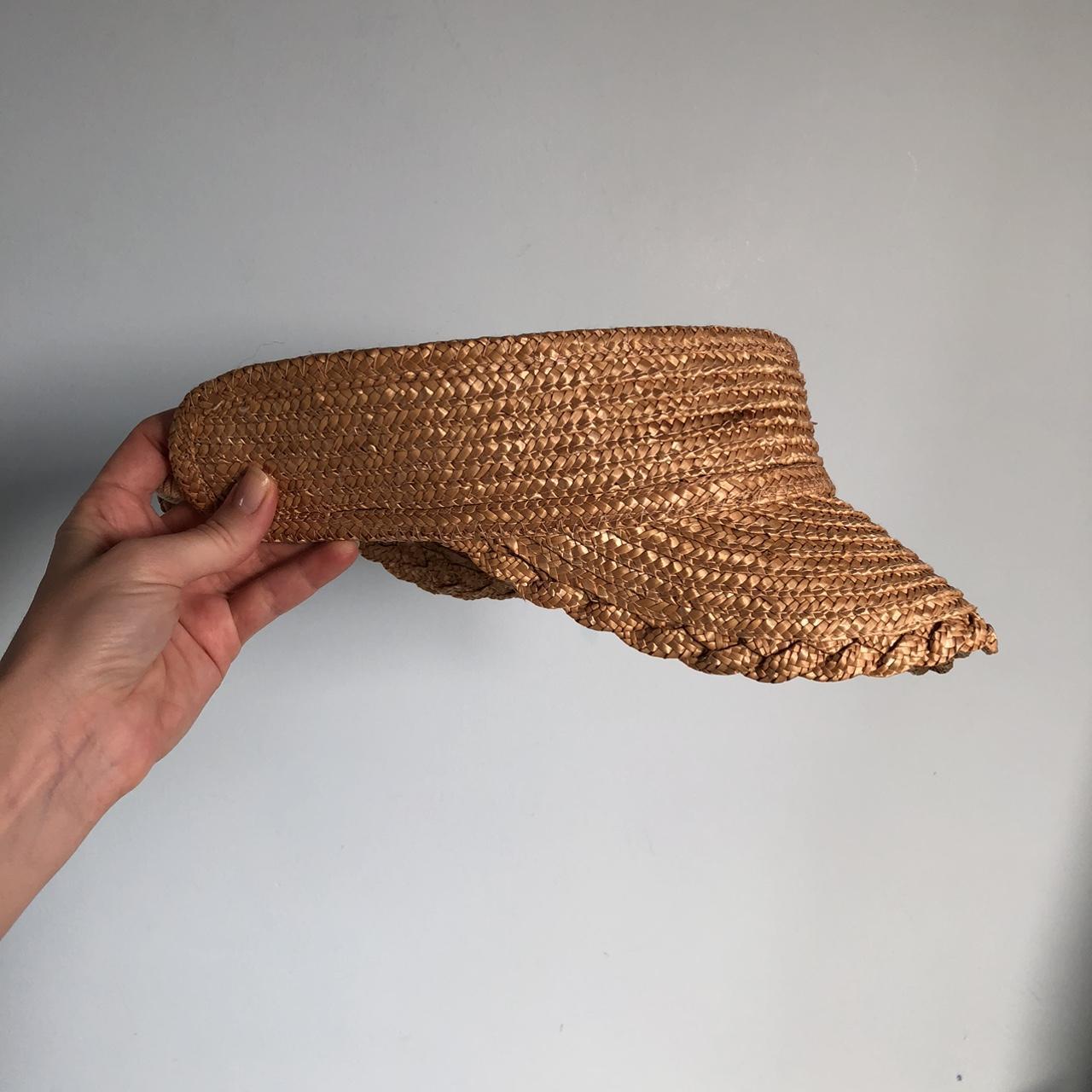cute whicker viser cap from M&S one size ideal to... - Depop