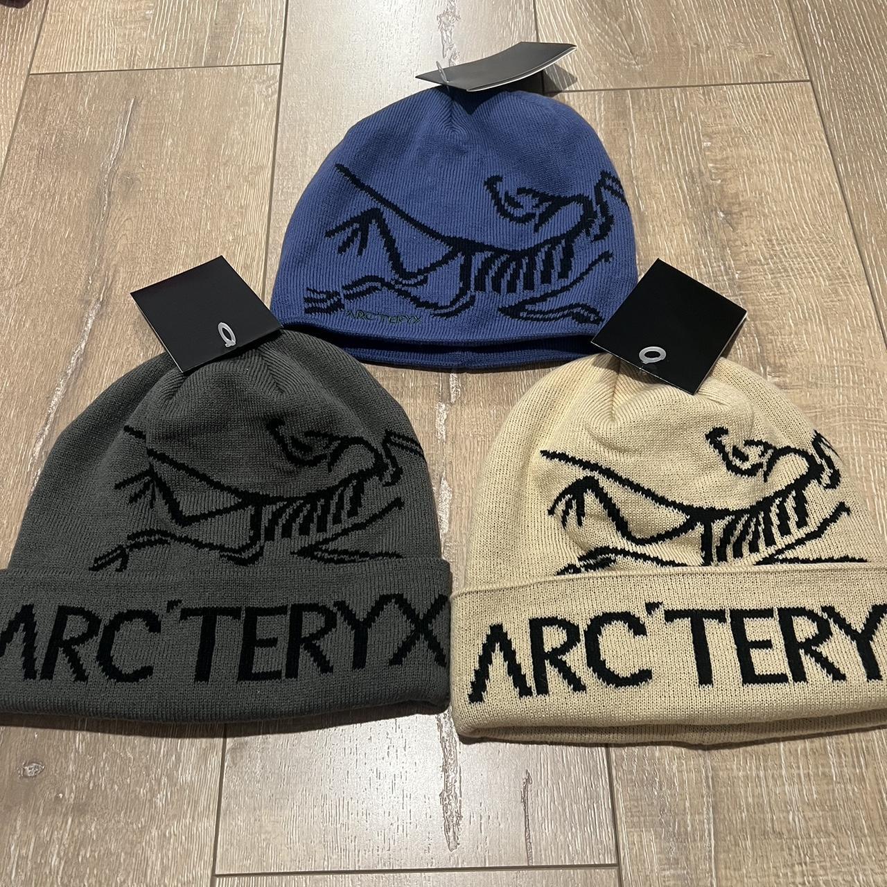 Blue Arc’teryx toque beanie, got as a gift.... - Depop