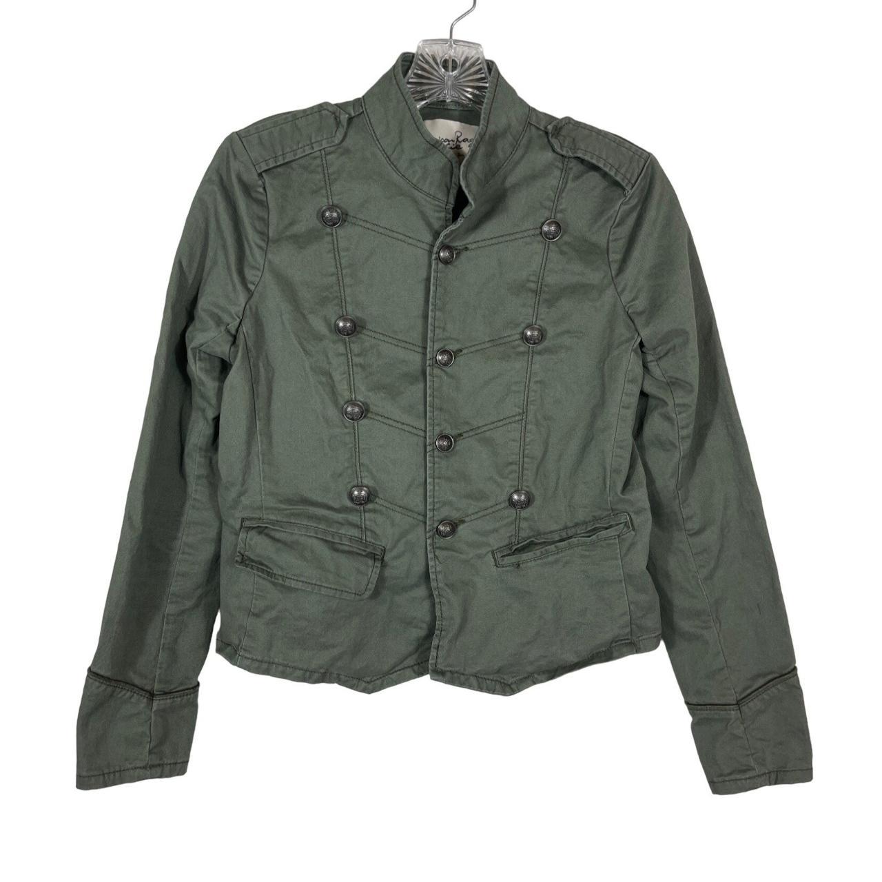 American Rag Cie Button Trim Twill Jacket Womens... - Depop