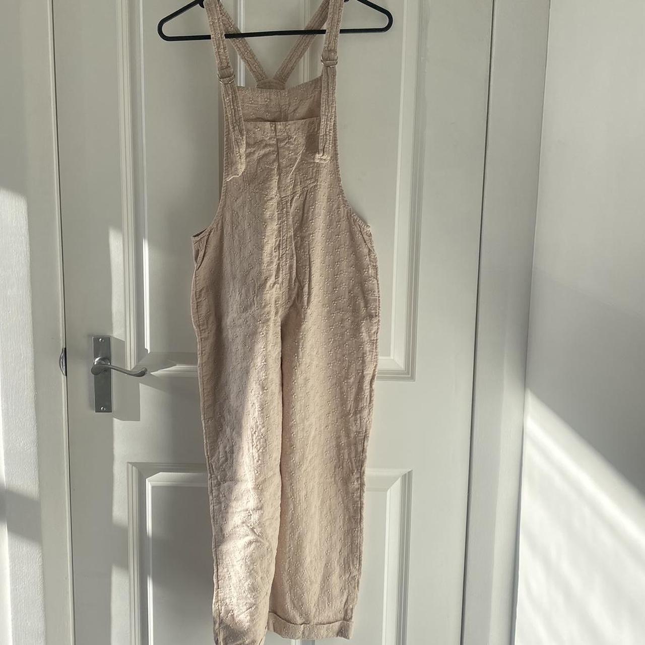 Beige overalls. Worn a few times, no signs of wear. - Depop
