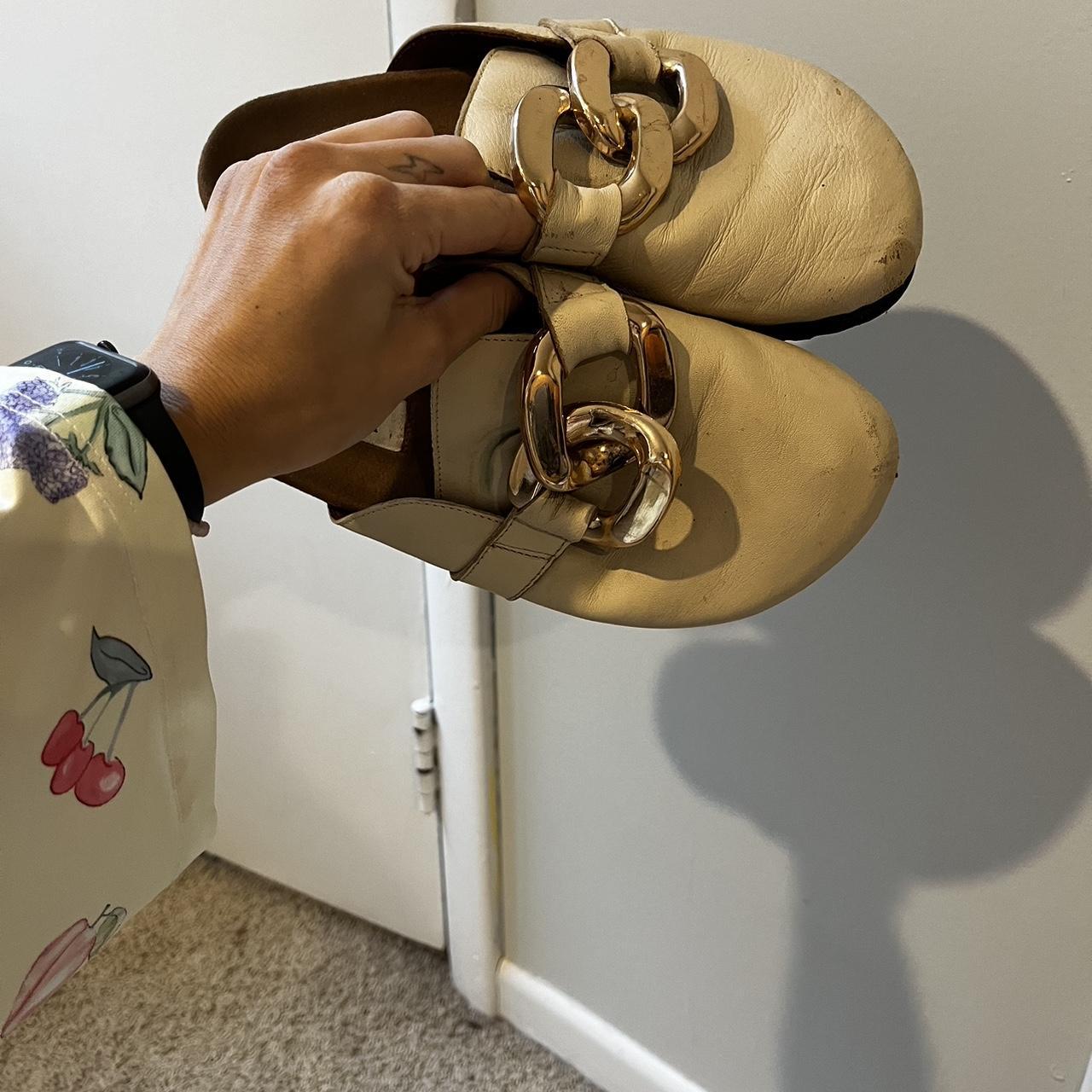 fun clogs with buckle. signs of wear. very... - Depop