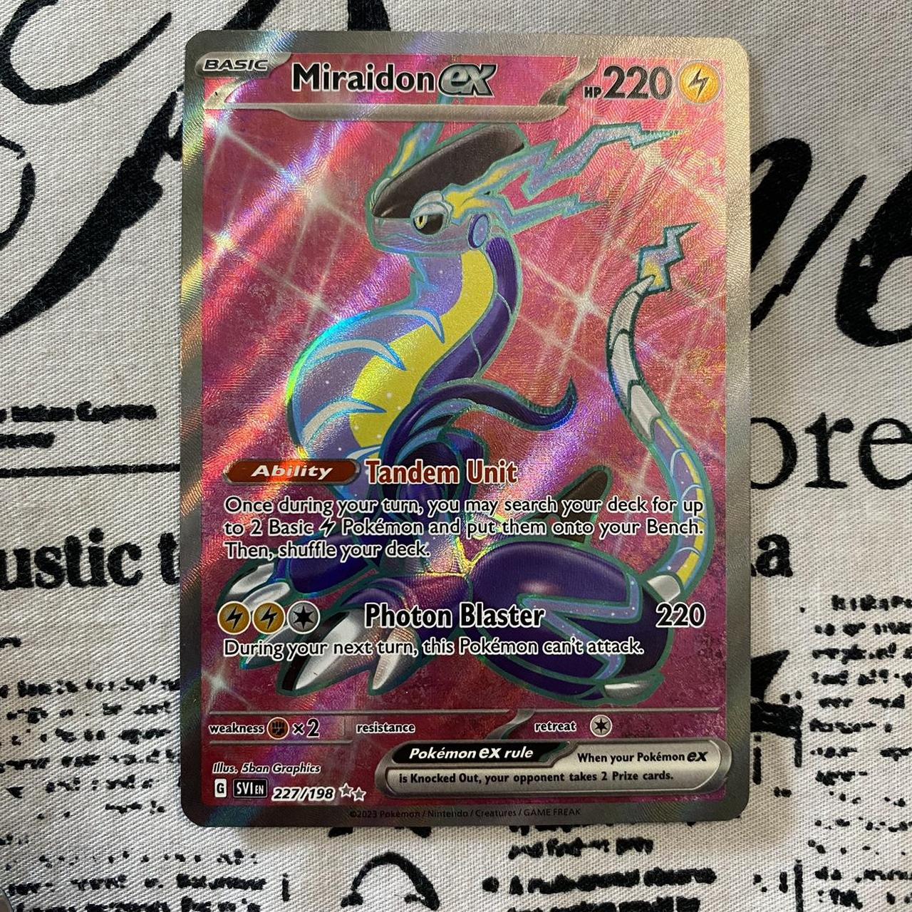 Pokemon Scarlet and Violet Miraidon EX 227/198! It's... - Depop