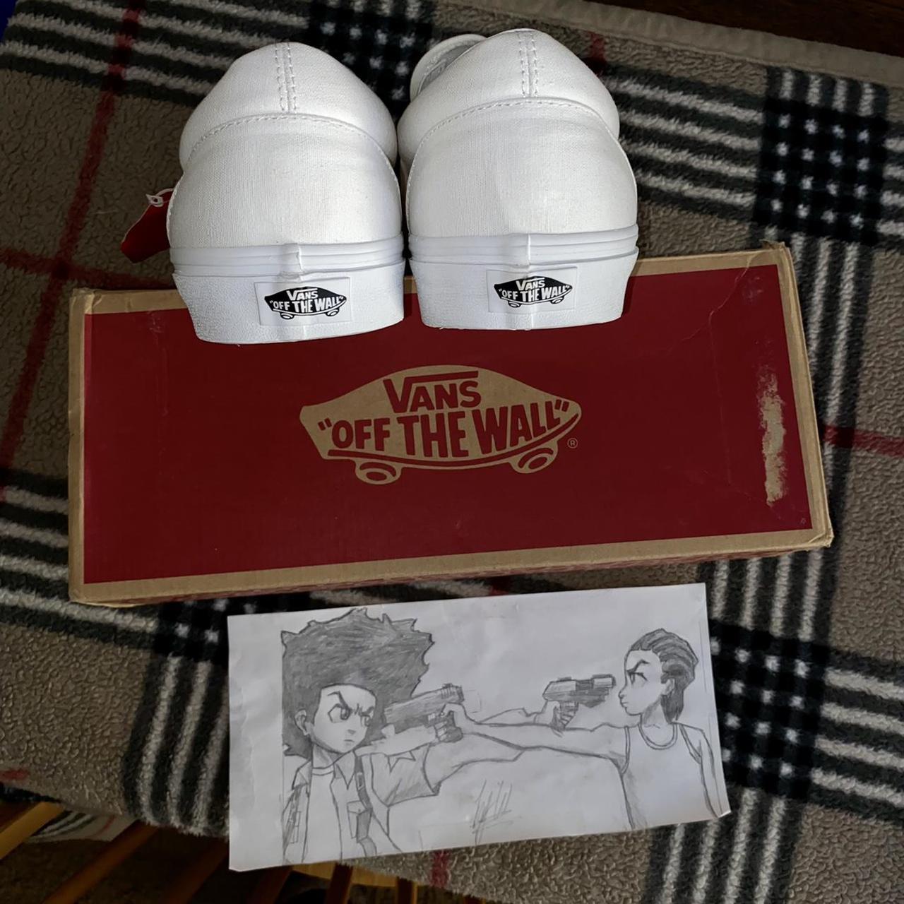 - Custom Hand Painted The Boondocks Riley Vs Huey... - Depop