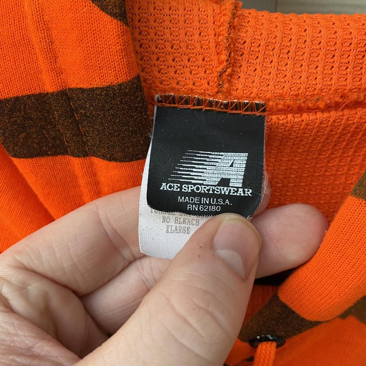 - 🍊 🪖 Vintage 80s Orange Camo Zip Up Hooded Made In... - Depop