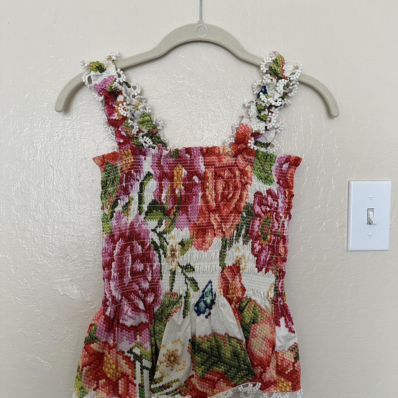 Farm Rio Vintage Floral Cami 🩷🩷 - Depop