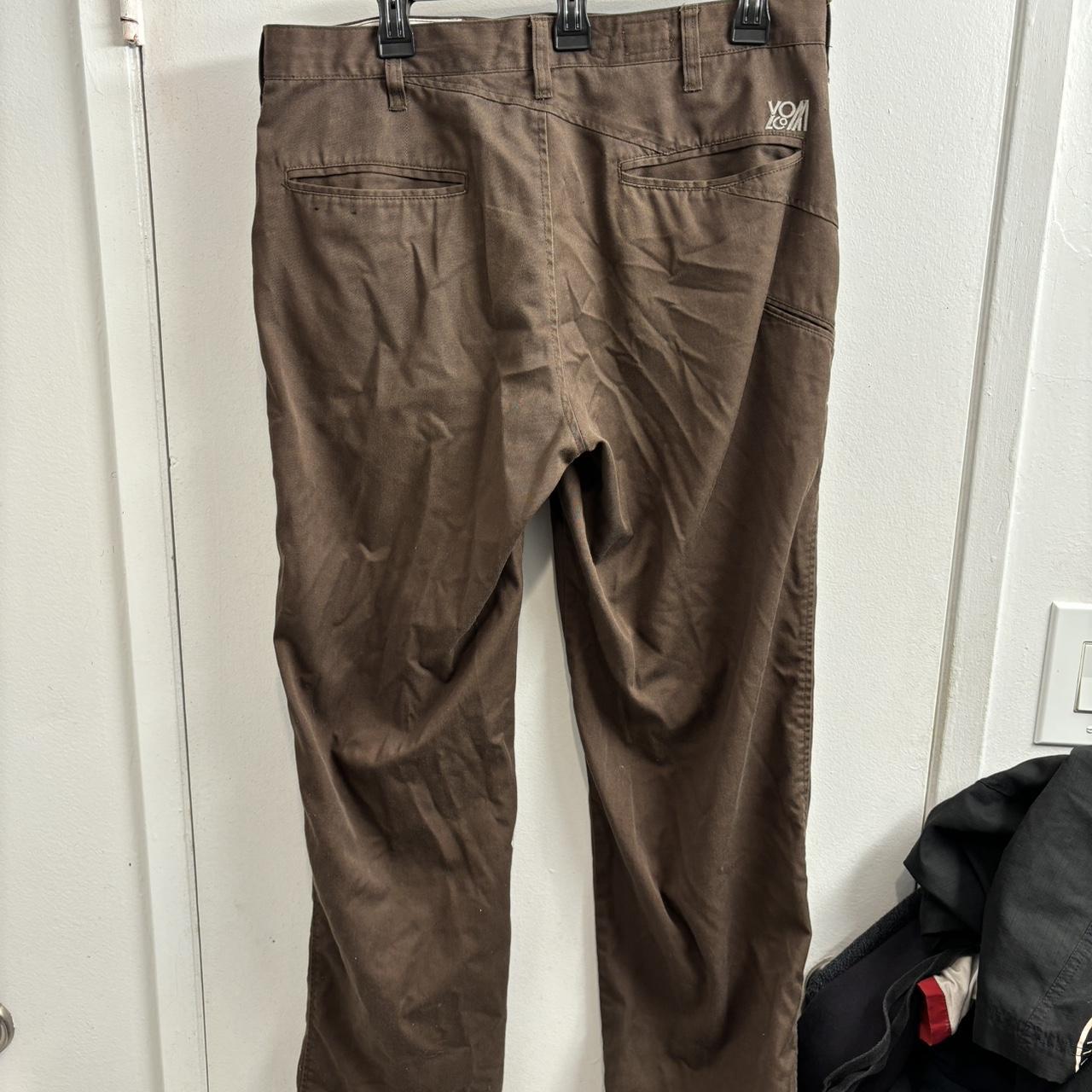 Volcom brown skate pants Size 34 #volcom #skate - Depop