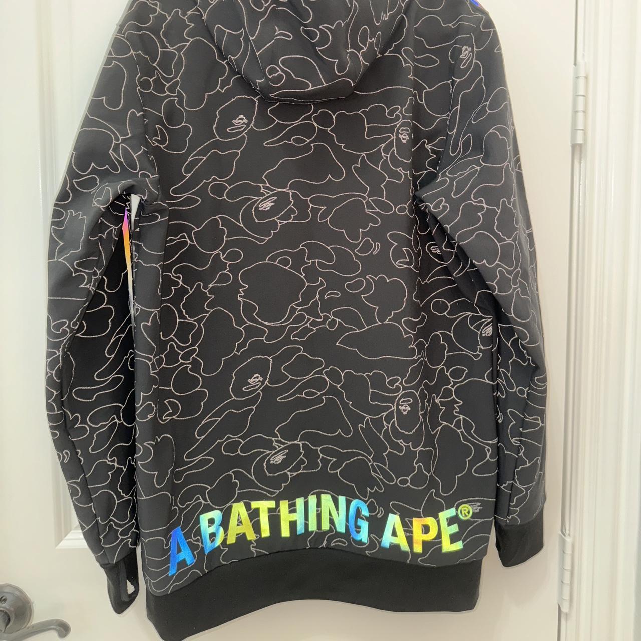 Bape Adidas reflective hoodie Size xs but fits more... | Depop