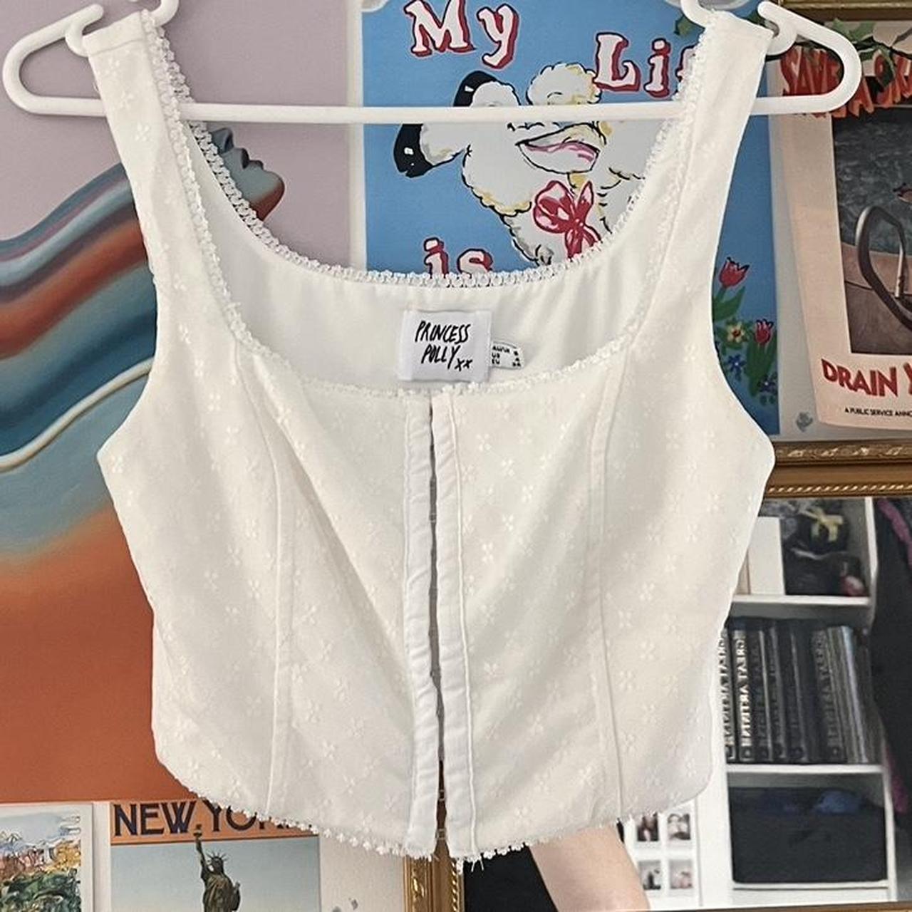 PRINCESS POLLY BRYLEIGH TOP cutest little hook and... - Depop