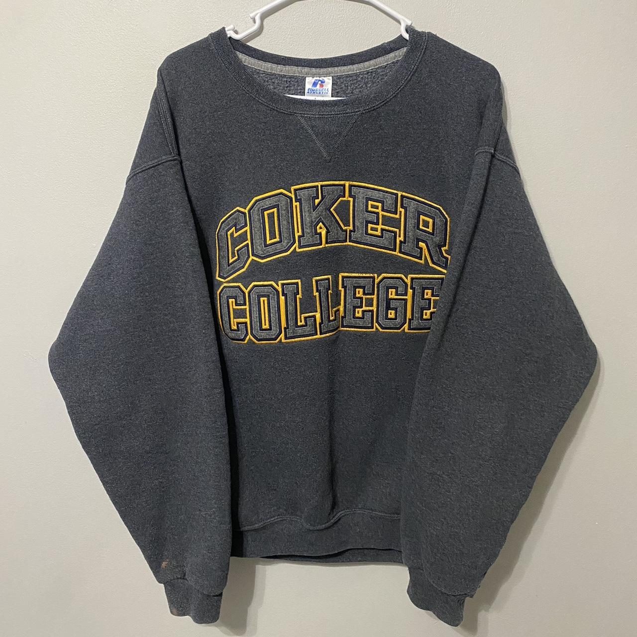 Y2K Russell Athletic Coker College Crewneck... - Depop