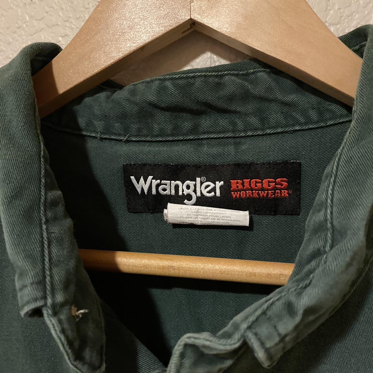 90s Wrangler Button Up Shirt - great condition -... - Depop