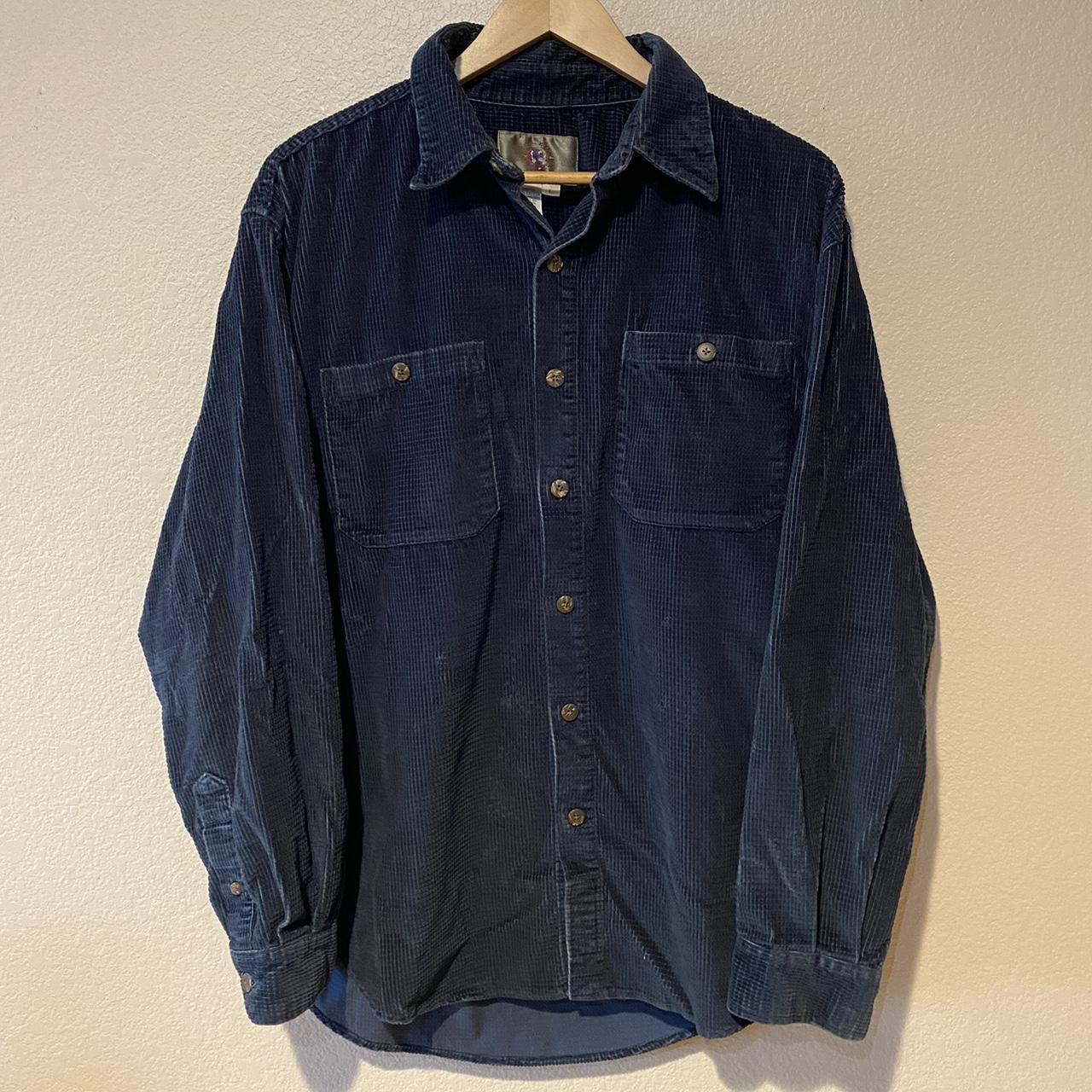 90s Button up shirt - great condition - velvet type... - Depop