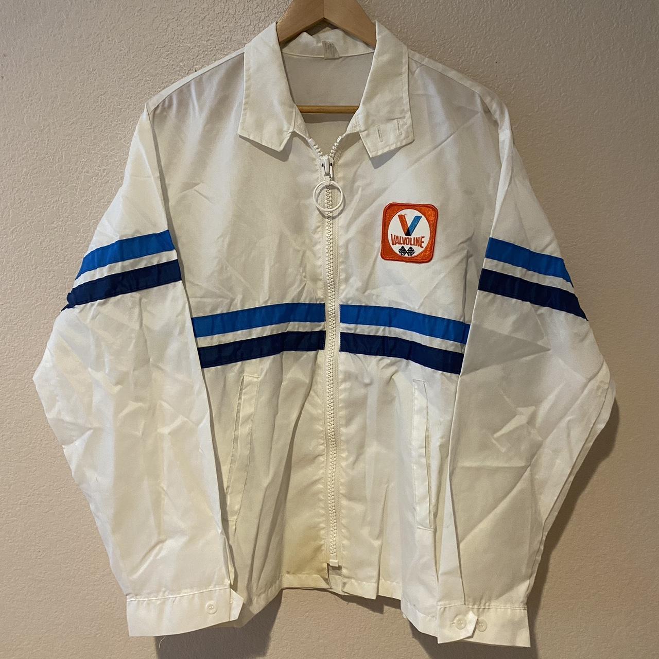 1980s Valvoline Oil Jacket - lightweight - awesome... - Depop