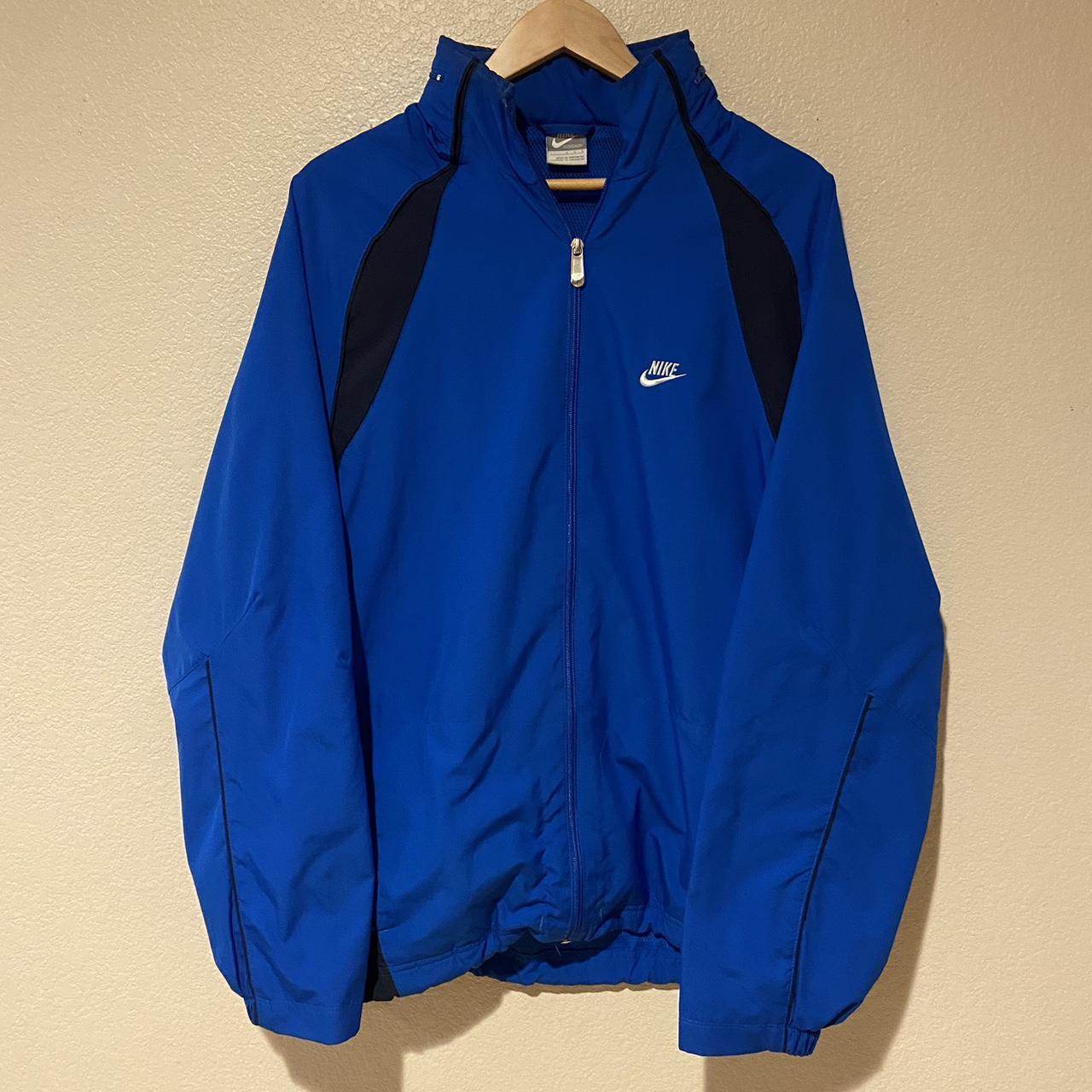 Nike Zip Up Jacket - blue Nike jacket - great... - Depop