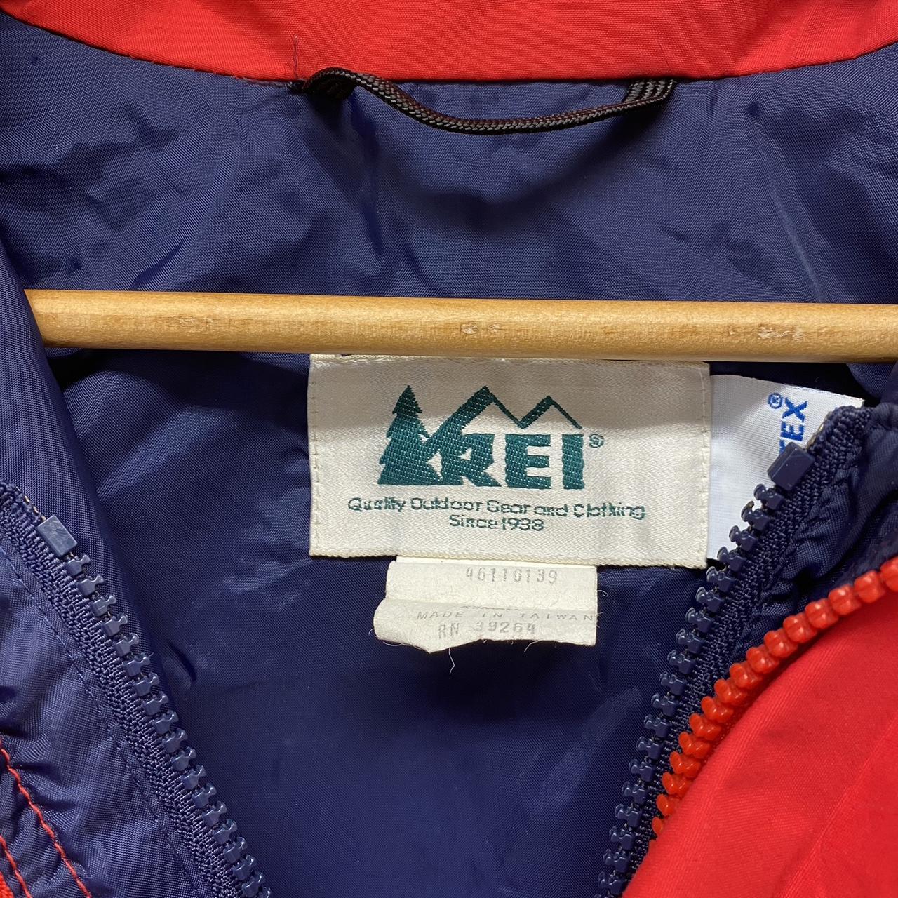 90s REI Rain Jacket - good condition - red - fits... - Depop