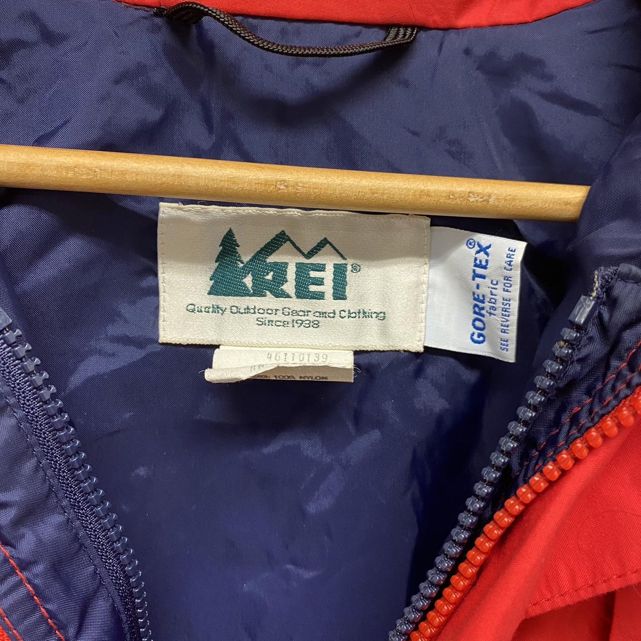 90s REI Rain Jacket - good condition - red - fits... - Depop