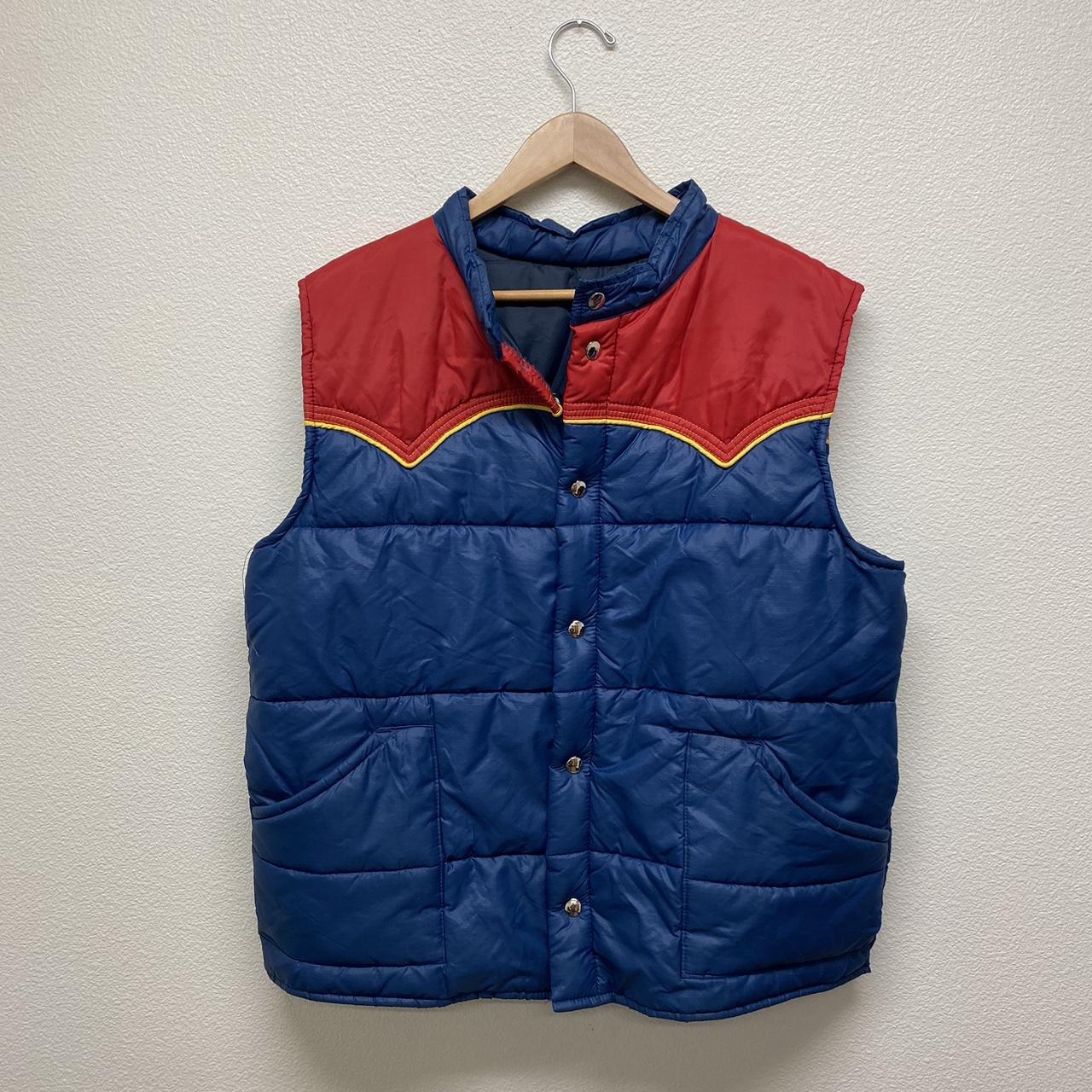90s Vintage Puffer Vest - great condition - mens... - Depop