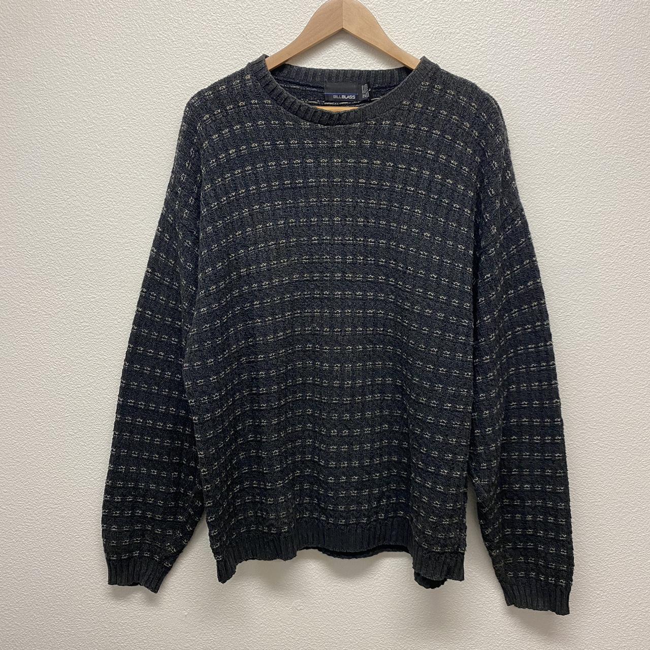 90s Bill Blass Knit Sweater - good condition - dark... - Depop