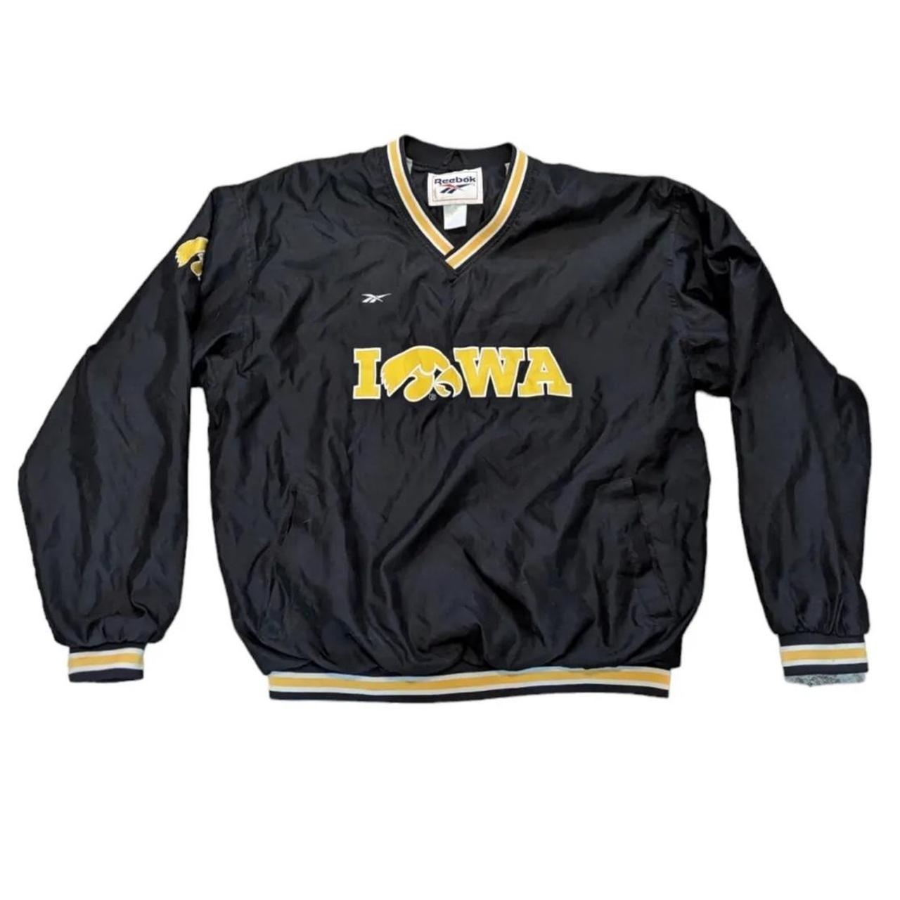 Vintage Iowa Hawkeyes Windbreaker Pullover REEBOK... - Depop