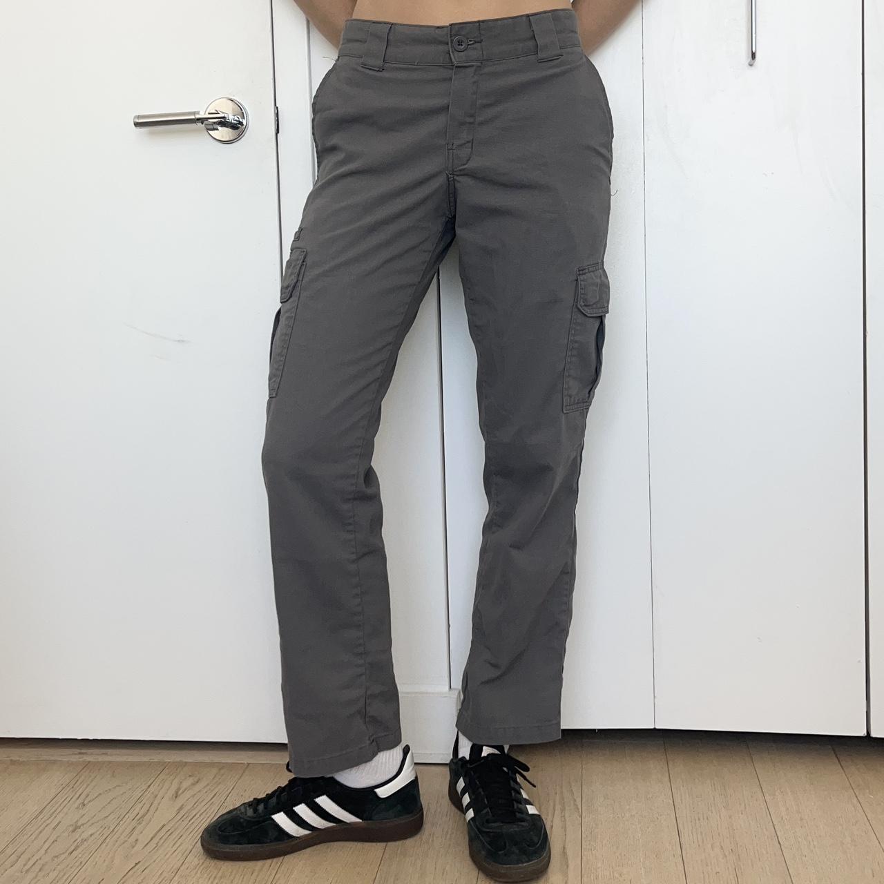 Gray straight leg cargo Dickies Waist: 31” Length:... - Depop