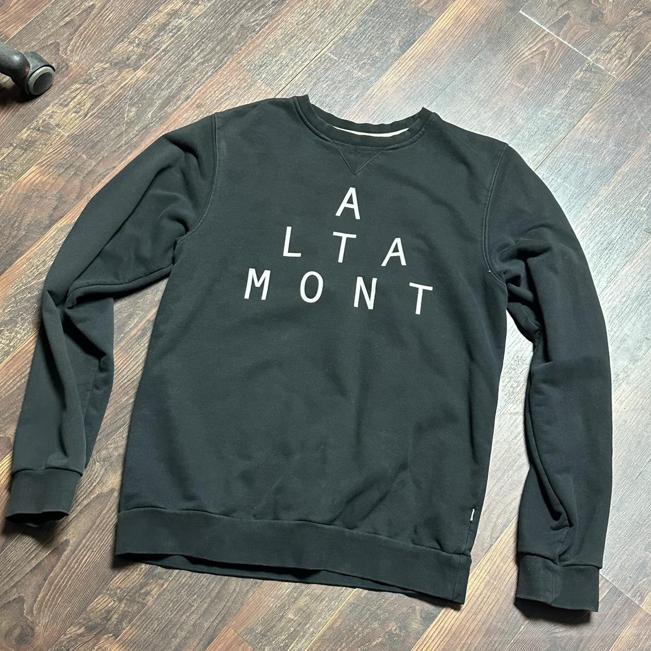 Black Altamont Clothing Crewneck Sweatshirt Size... - Depop