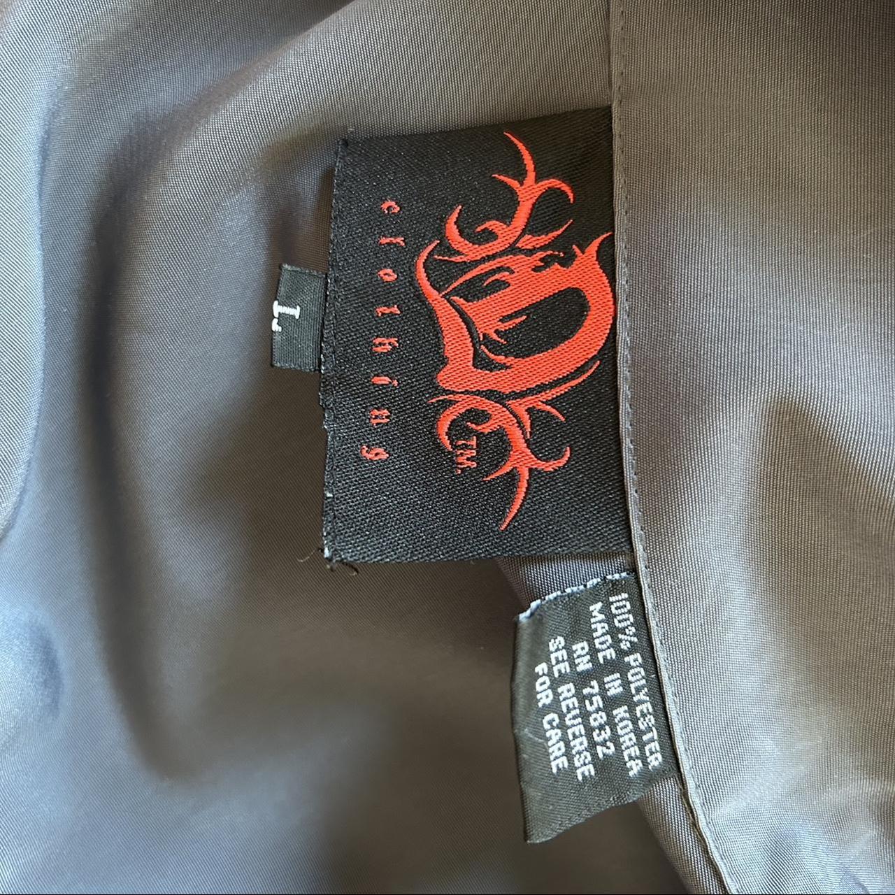 Tribal gray button down, some stains pictured on... - Depop