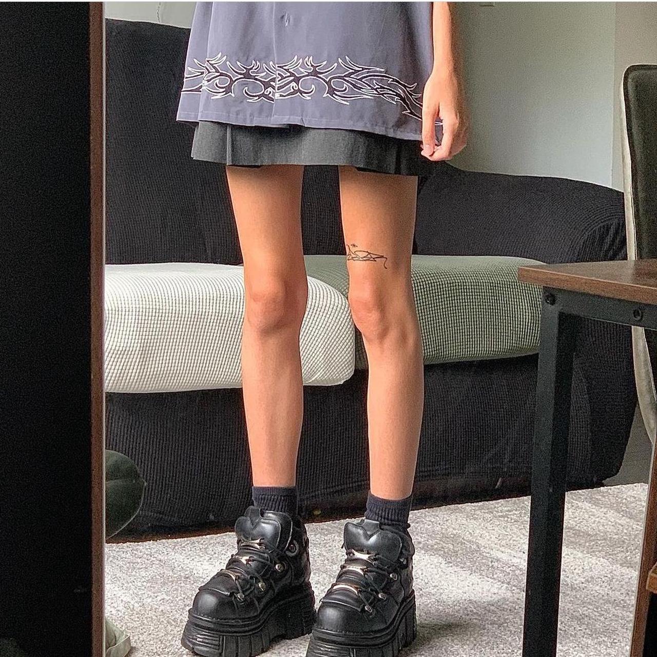 Tribal gray button down, some stains pictured on... - Depop