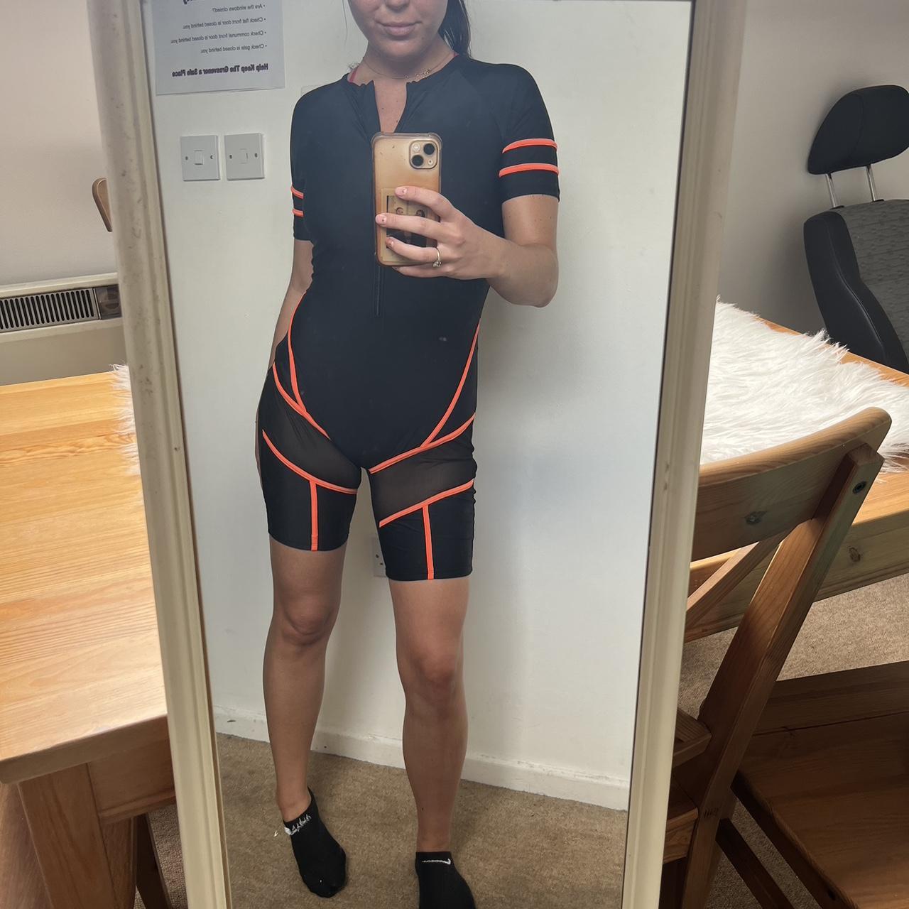 katch me playsuit with mesh detailing, perfect for... - Depop