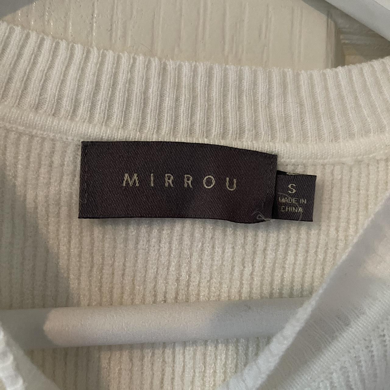 MIRROU knitted crop top Stretch material - Depop