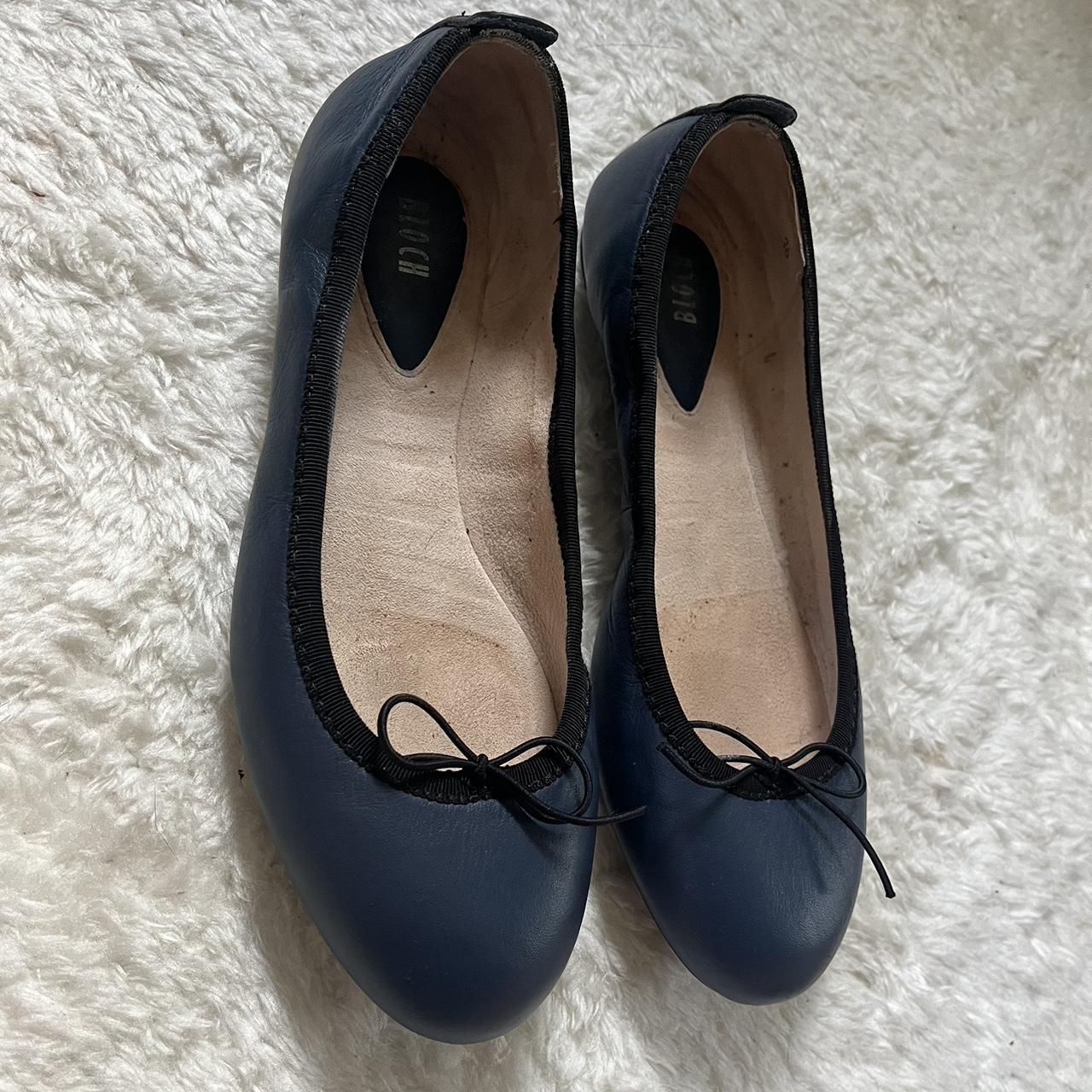 cutest black and blue ballet flats EU size 36. Fits... - Depop