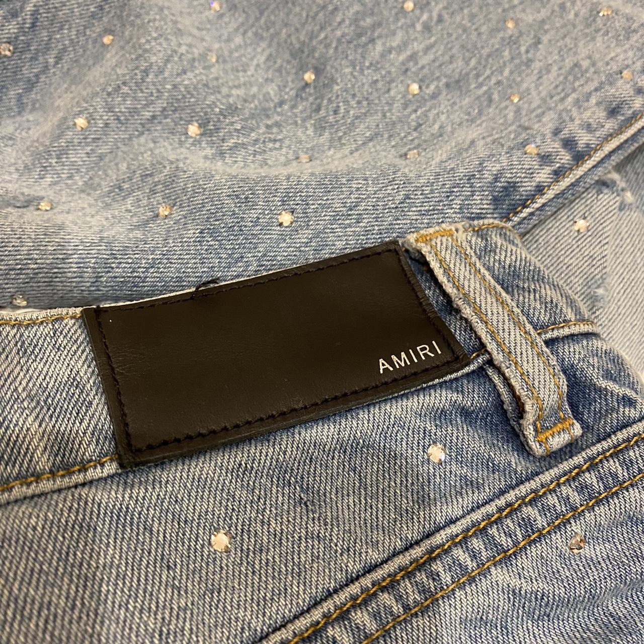 Amiri rhinestone jeans UK 6 is what the tag says but... - Depop