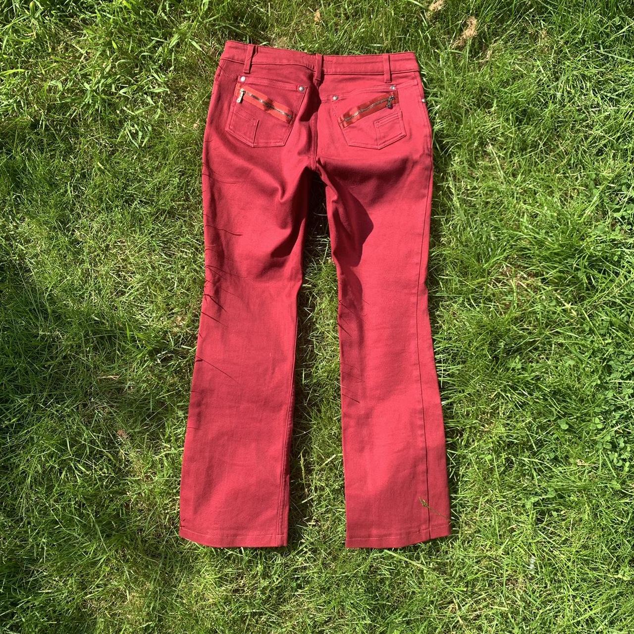 Yves Saint Laurent Women's Red Jeans | Depop