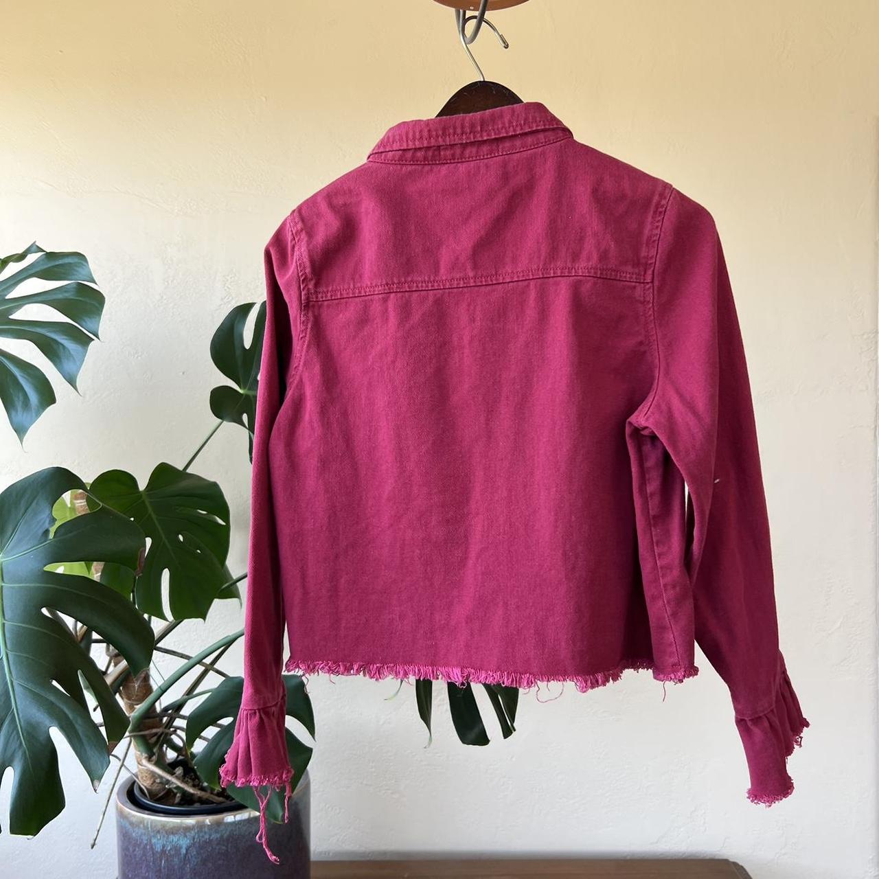 Missguided Women's Red and Burgundy Jacket | Depop