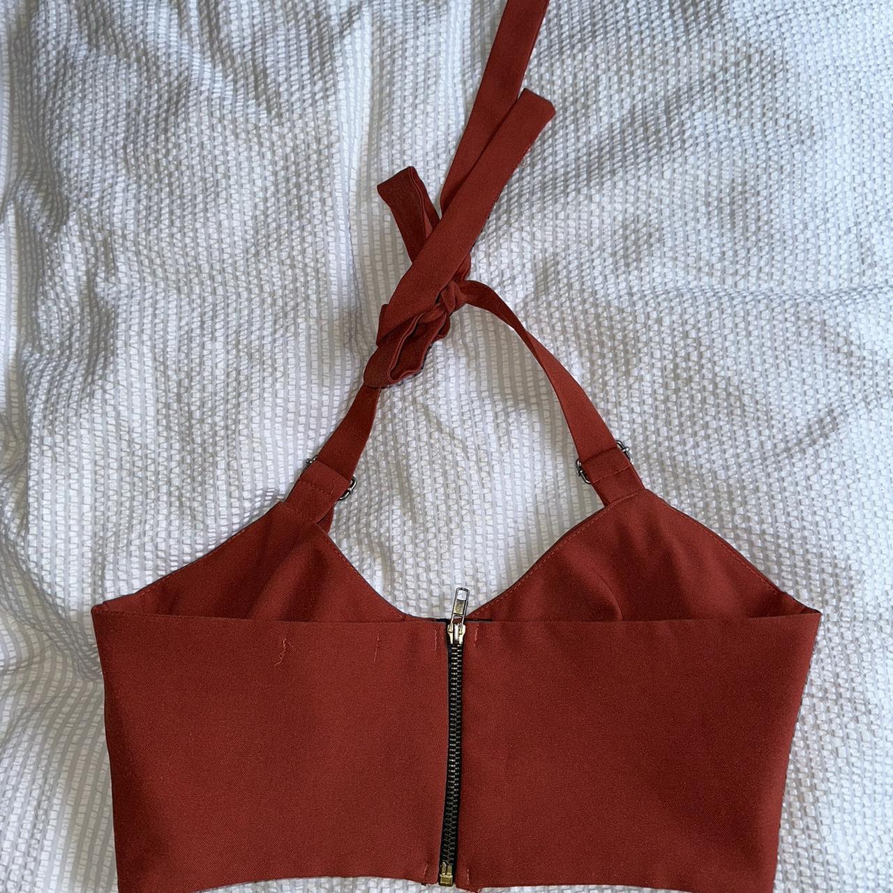 Burnt Orange Bralet Top Worn Once Gorg Colour 馃А Depop