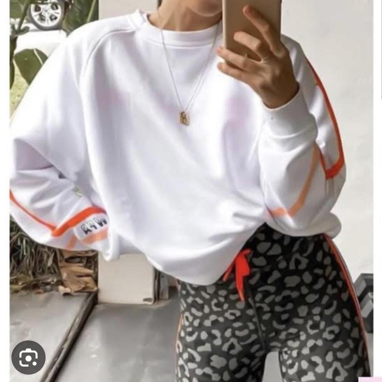 Sarah’s Day x White Fox collab White Jumper Size XS - Depop