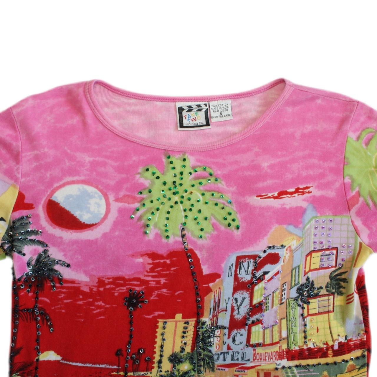 Vintage early 2000s Take Two Clothing Co pink long... - Depop