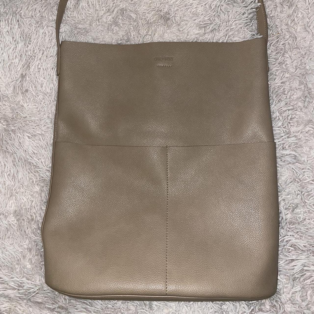 oak + fort tote bag in latte - Depop