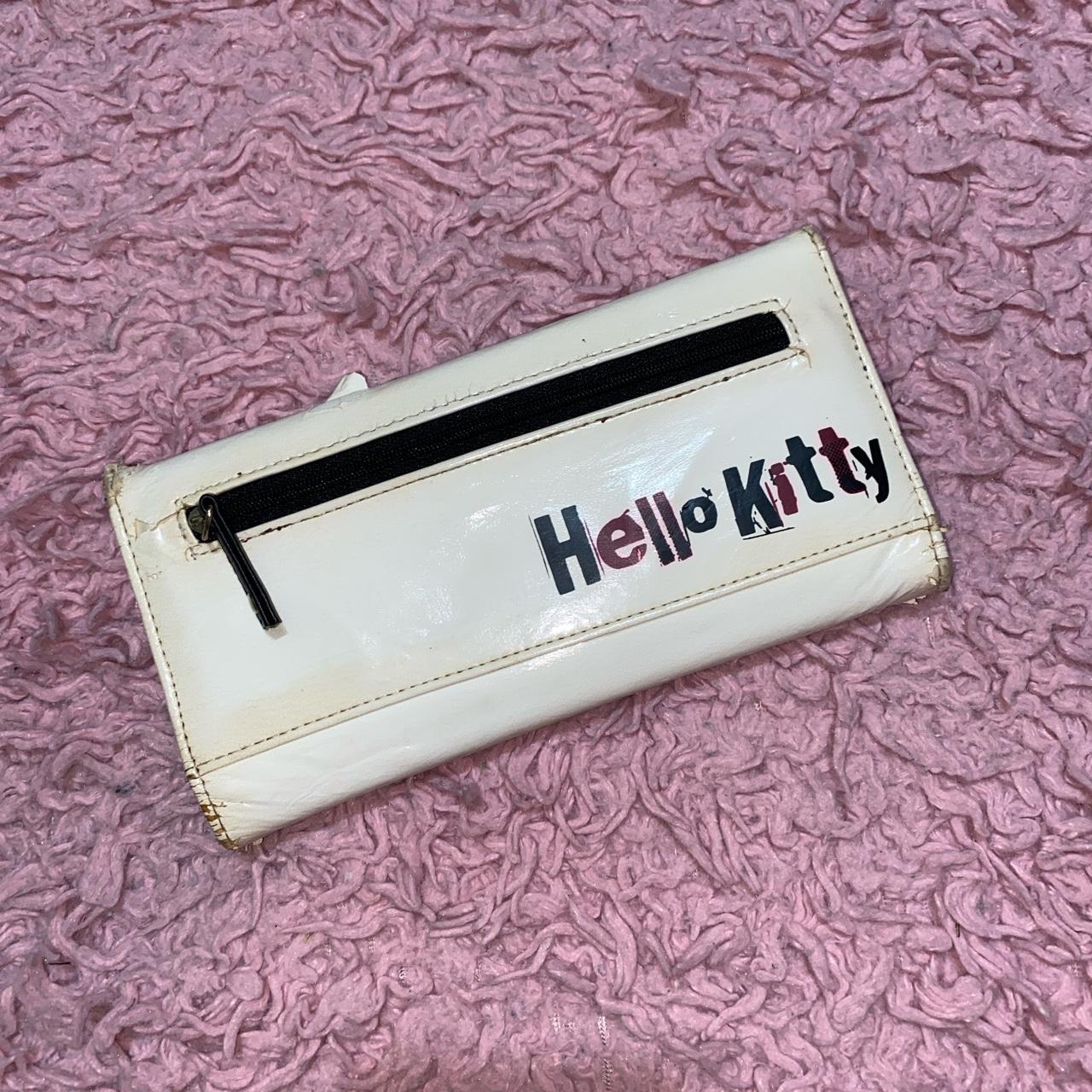 Hello Kitty Wallet -White & Black -Major Damages on... - Depop