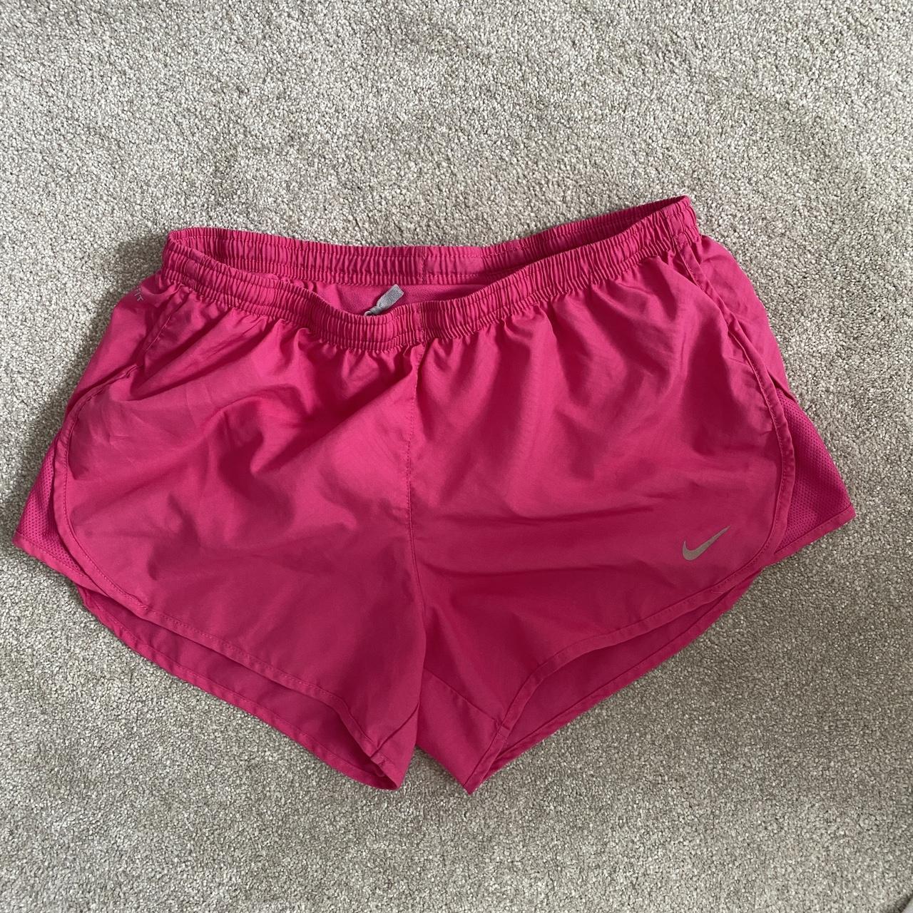 NIKE DRI FIT RUNNING SHORTS SIZE M PINK sports... - Depop