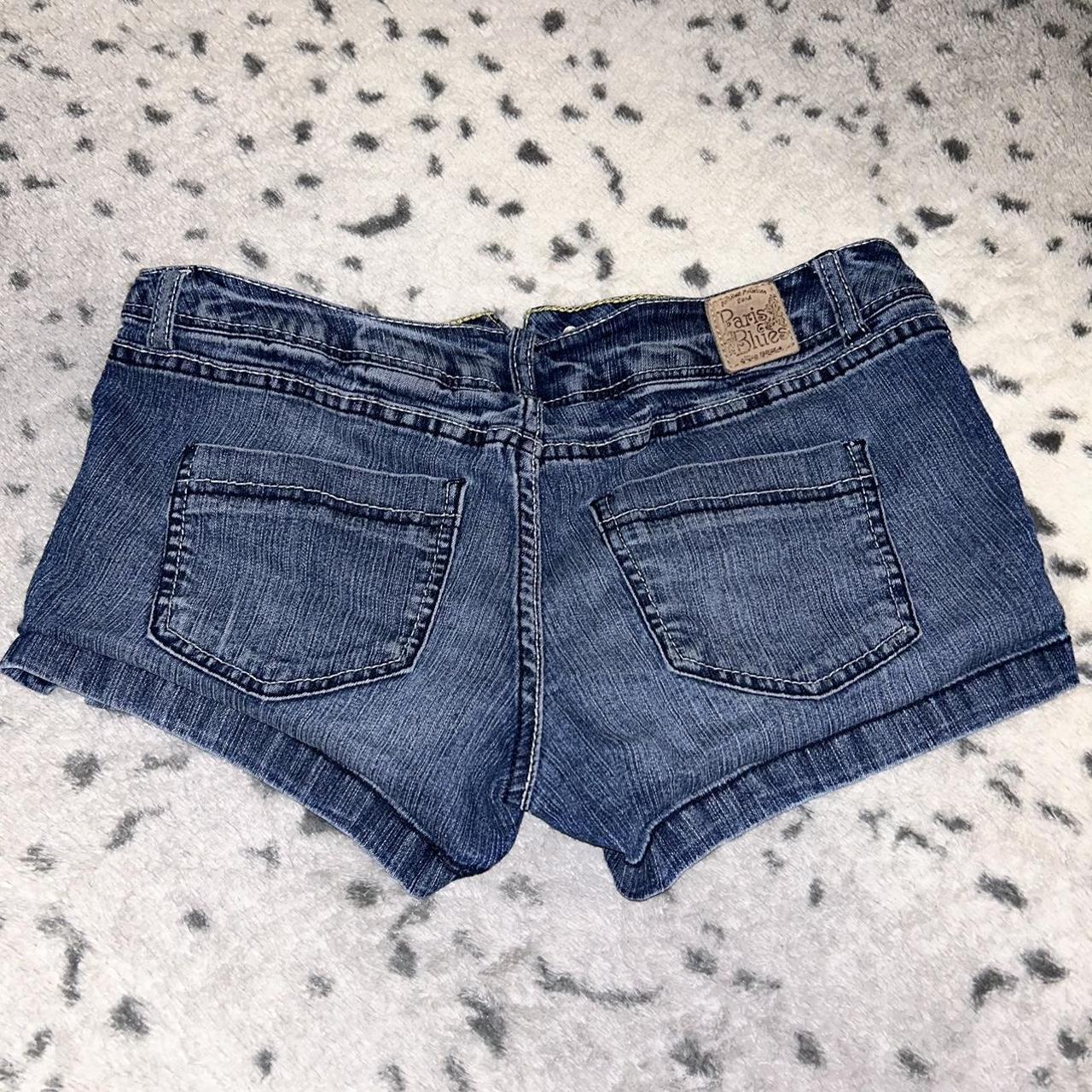 denim micro mini shorts Soft cotton denim Pockets... - Depop