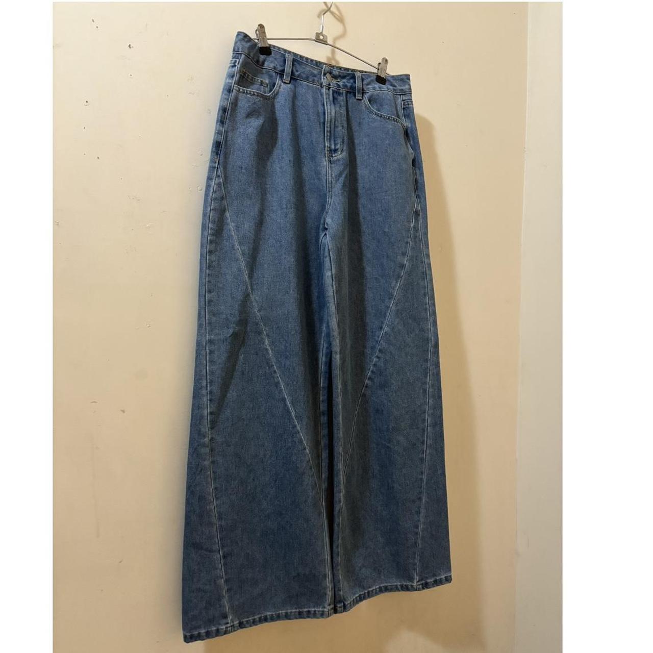 J lux label high rise wide leg jeans size L... - Depop
