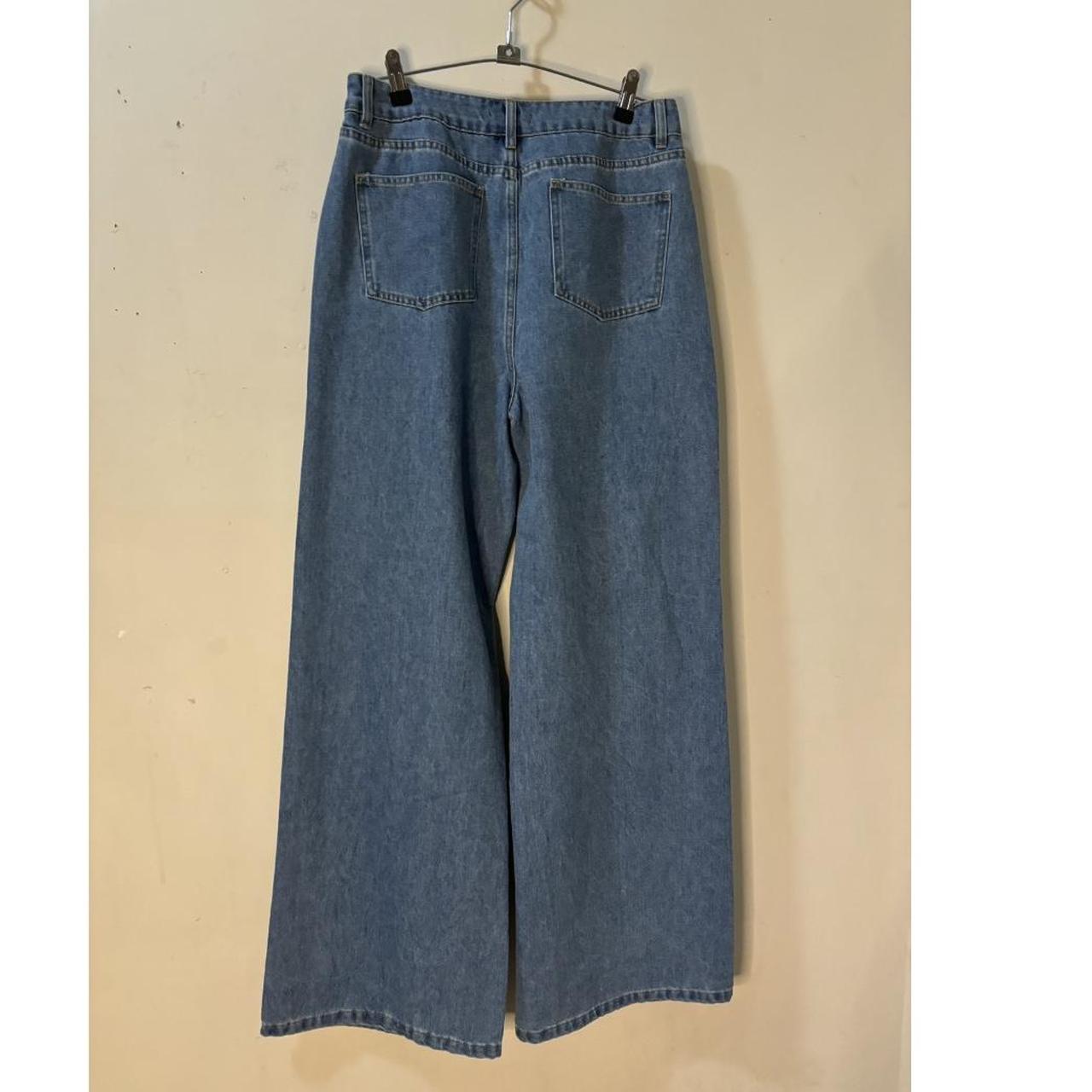 J lux label high rise wide leg jeans size L... - Depop