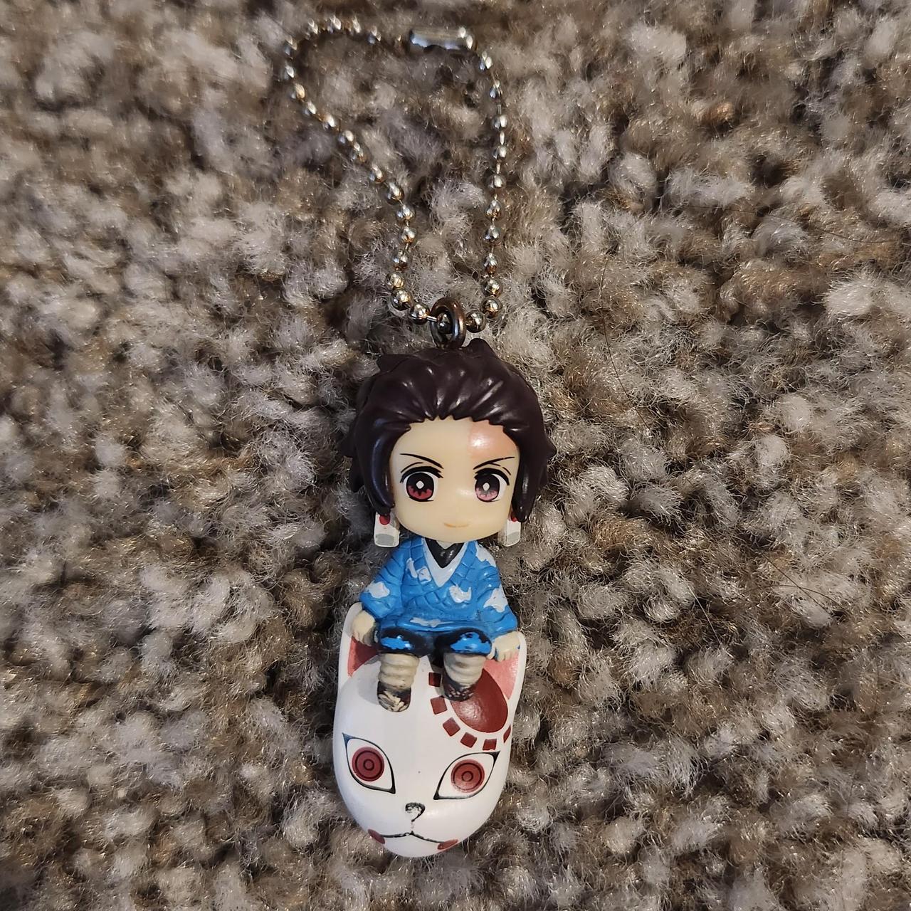 Demon Slayer: Tanjiro Kamado keychain Cute tiny... - Depop